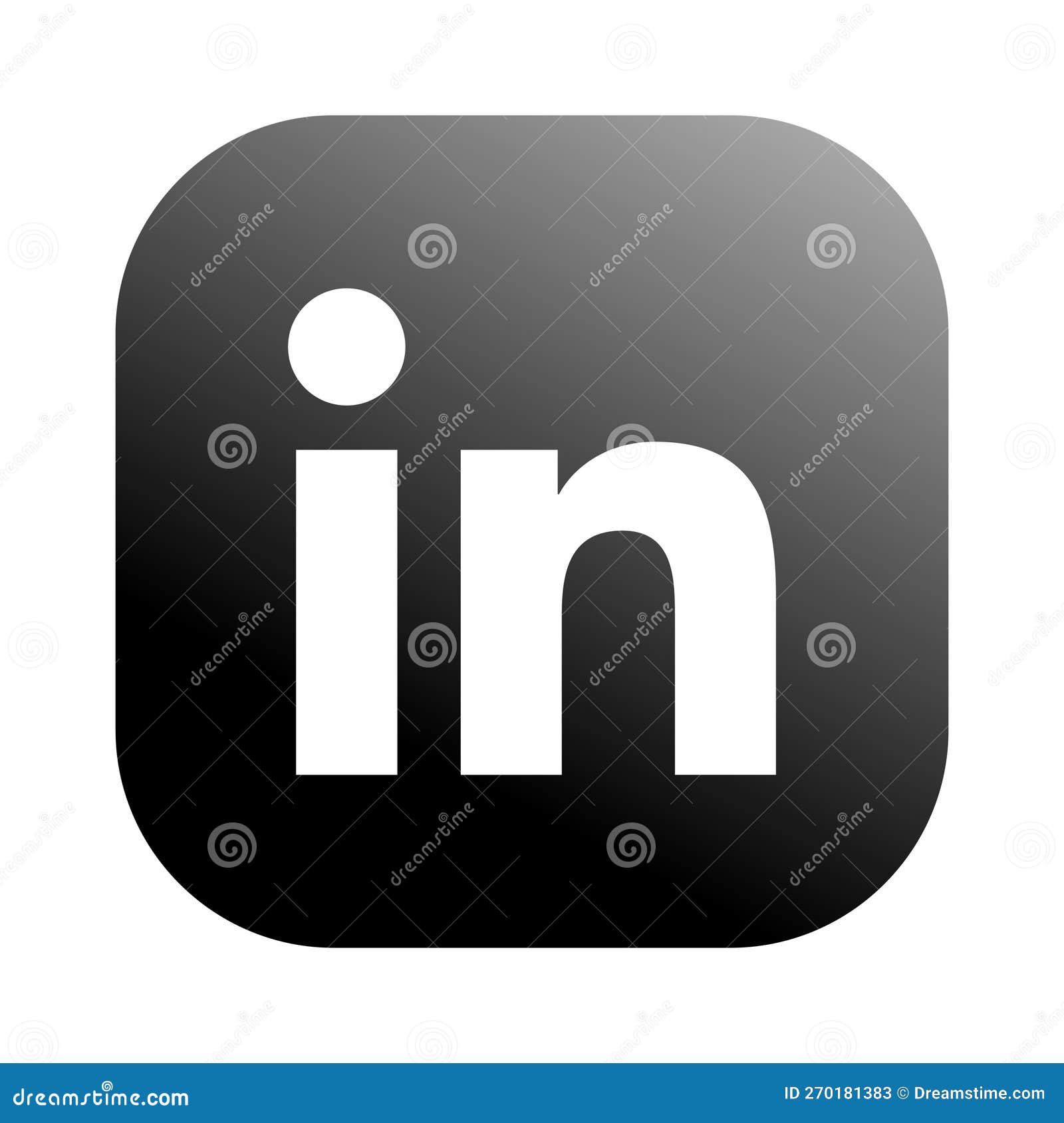 Squared Colored Round Edges Linkedin Logo Icon Editorial Stock Photo ...