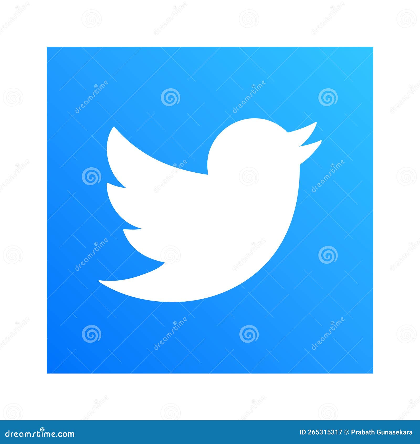 Squared Colored Round Edges Twitter Logo Icon Editorial Photography ...