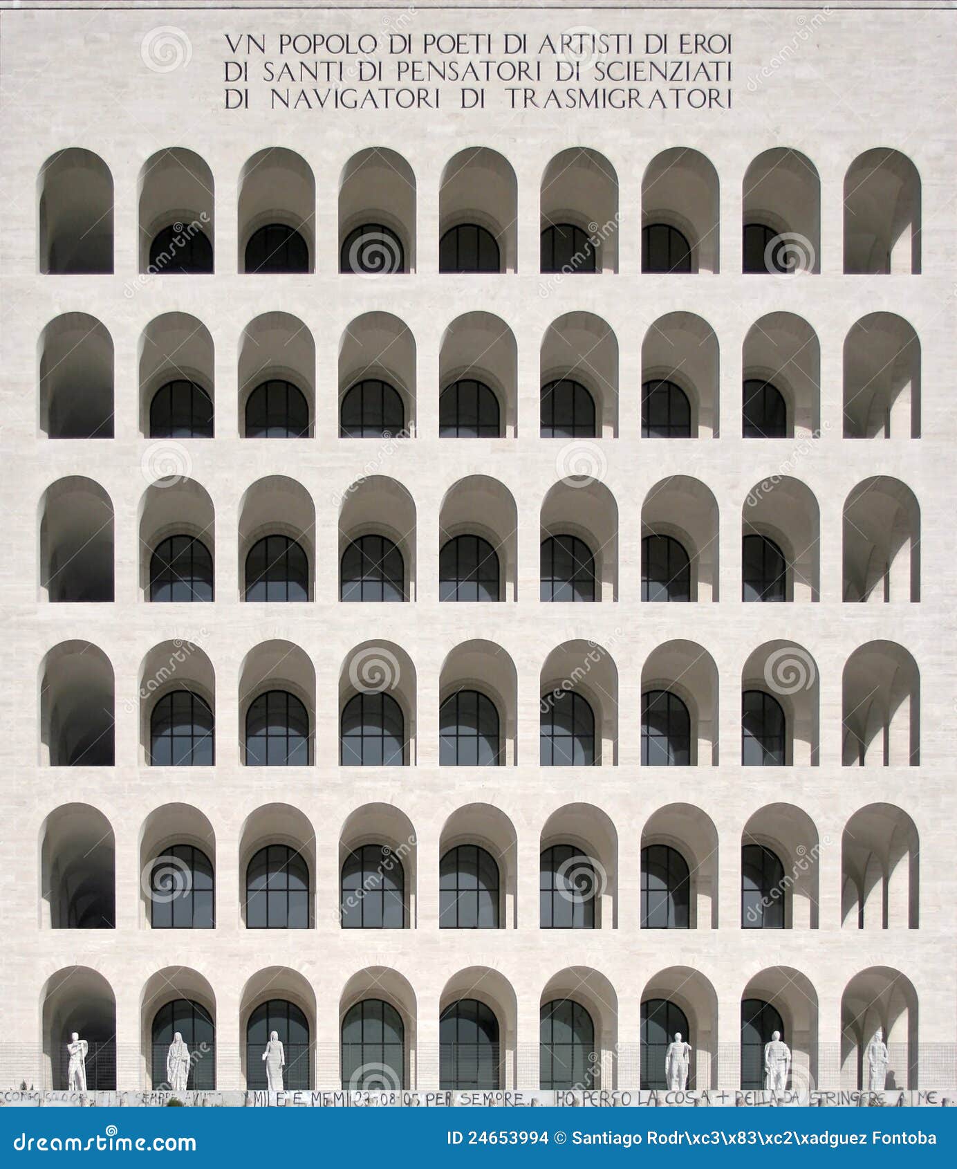 Squared Colosseum editorial stock image. Image of italy - 24653994