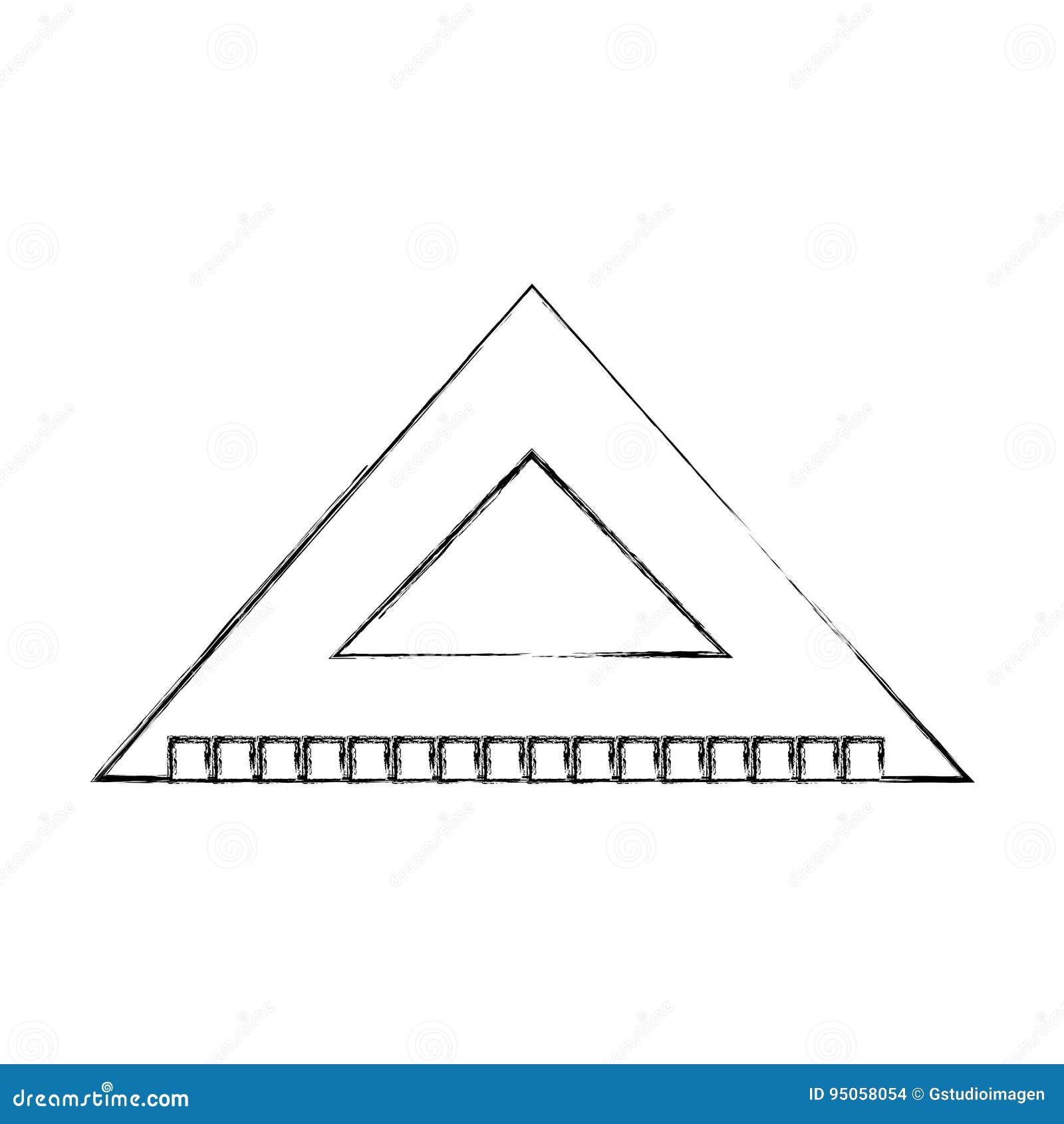 Squared measured grades stock vector. Illustration of instrument - 95058054