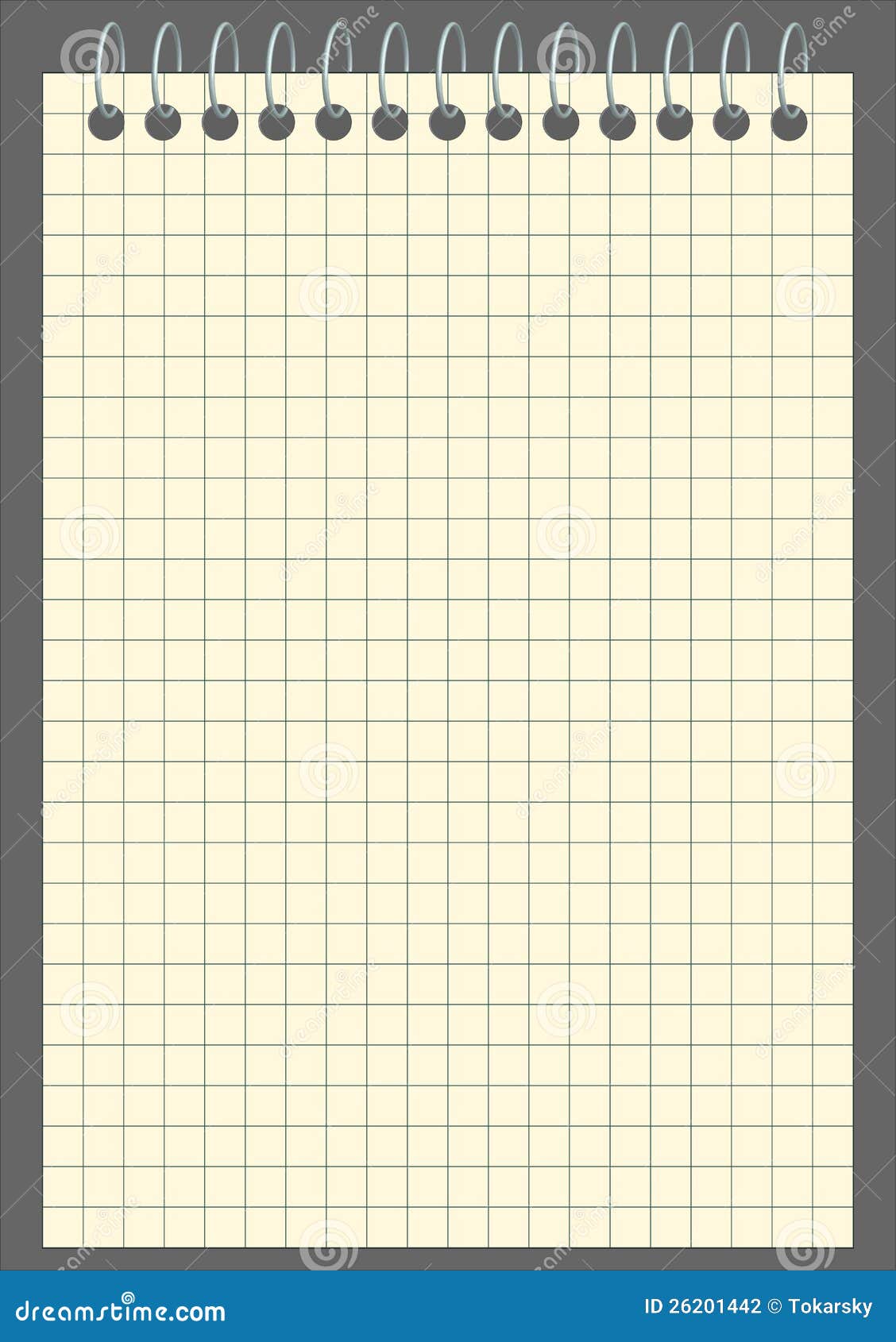 Squared notebook stock vector. Illustration of blank - 26201442