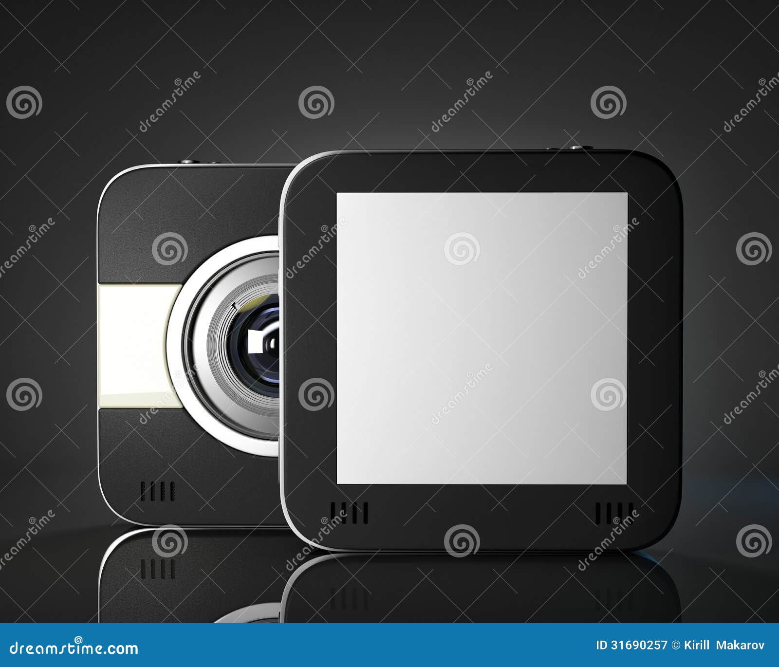 Squared Photo Camera with Empty Space for Your Picture or Text Stock ...
