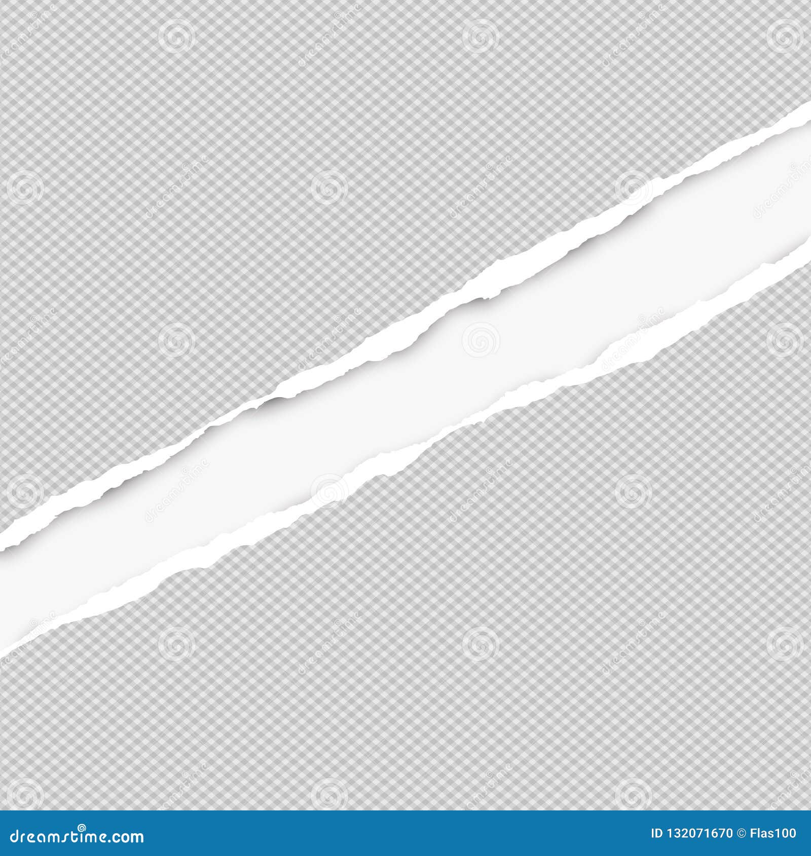 Squared Ripped Diagonal Grey Paper for Text or Message are on White ...