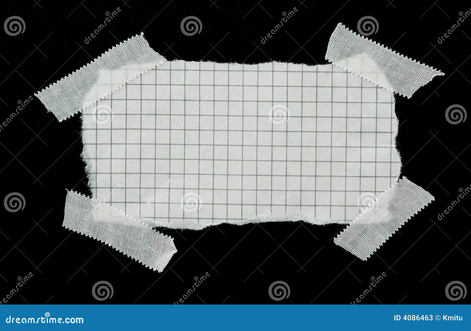 Squared strip of paper stock image. Image of clipboard - 4086463