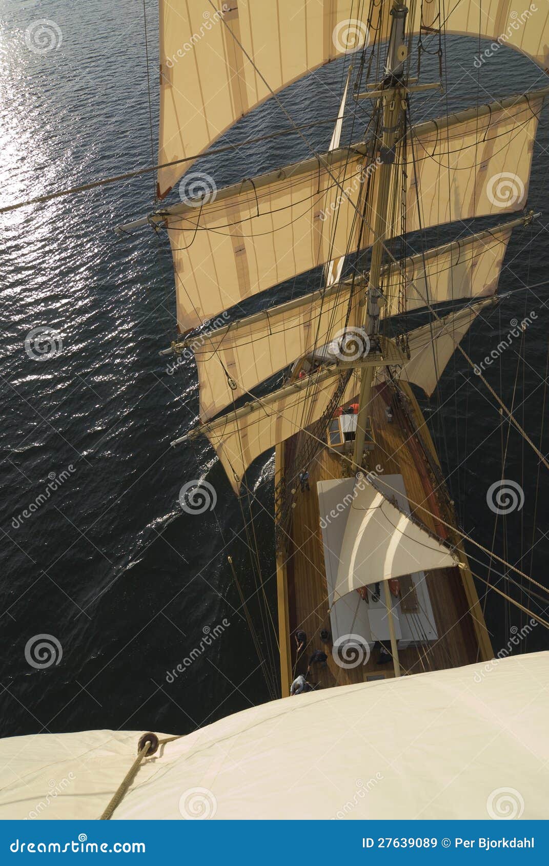 Squarerigger from aloft editorial stock image. Image of blue - 27639089