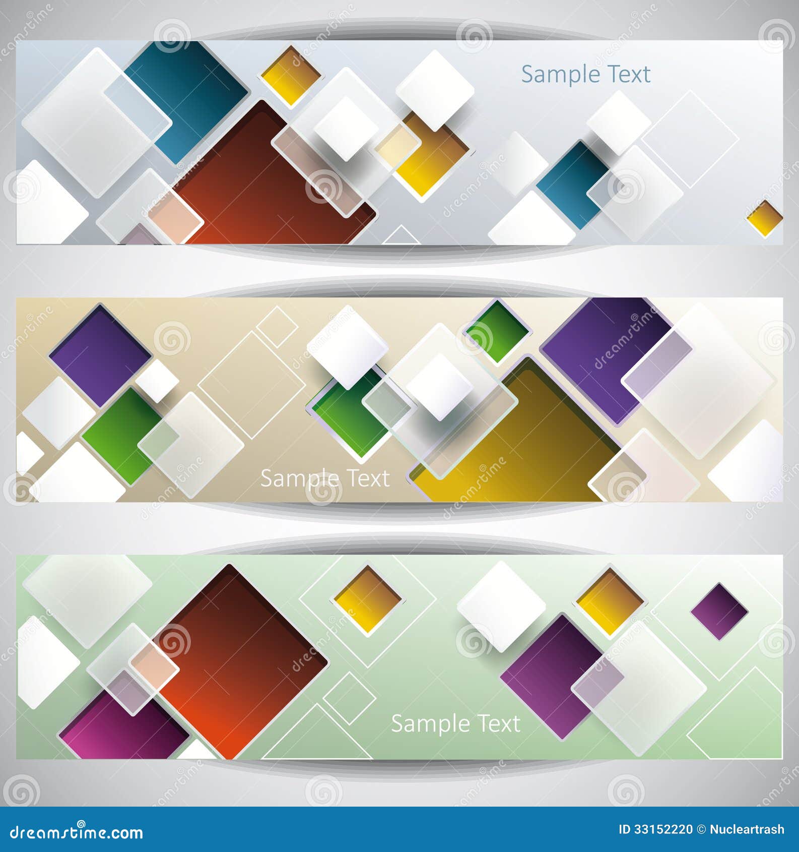 Squares. Abstract banners stock vector. Illustration of motion - 33152220
