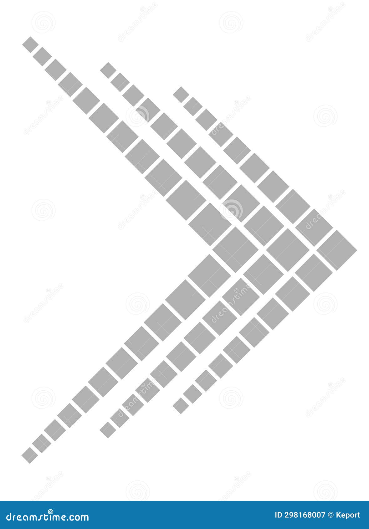 Squares Arrow with Grey Color Stock Illustration - Illustration of ...