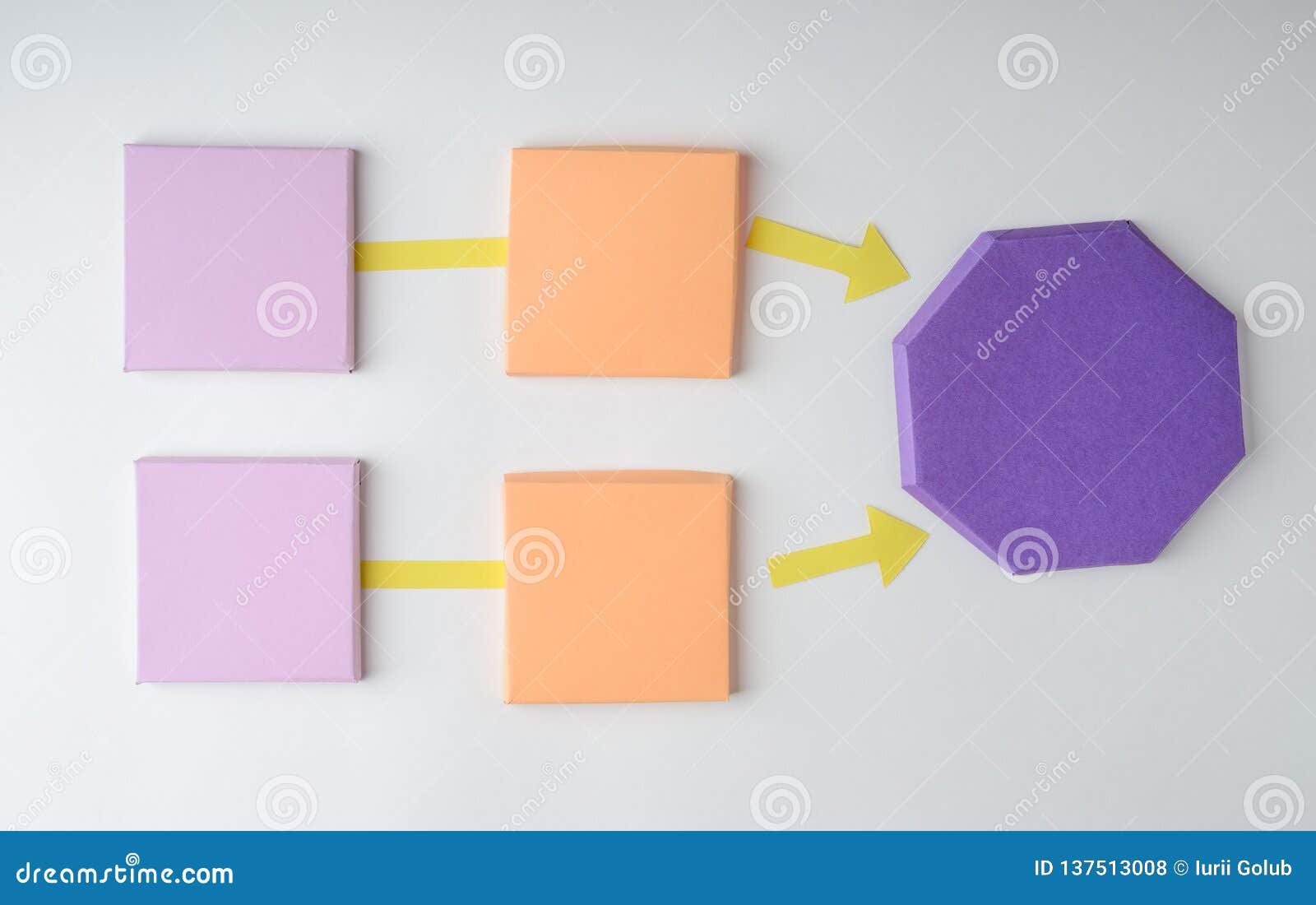 Squares, Arrows and Octagon Stock Photo - Image of figure, elementary ...