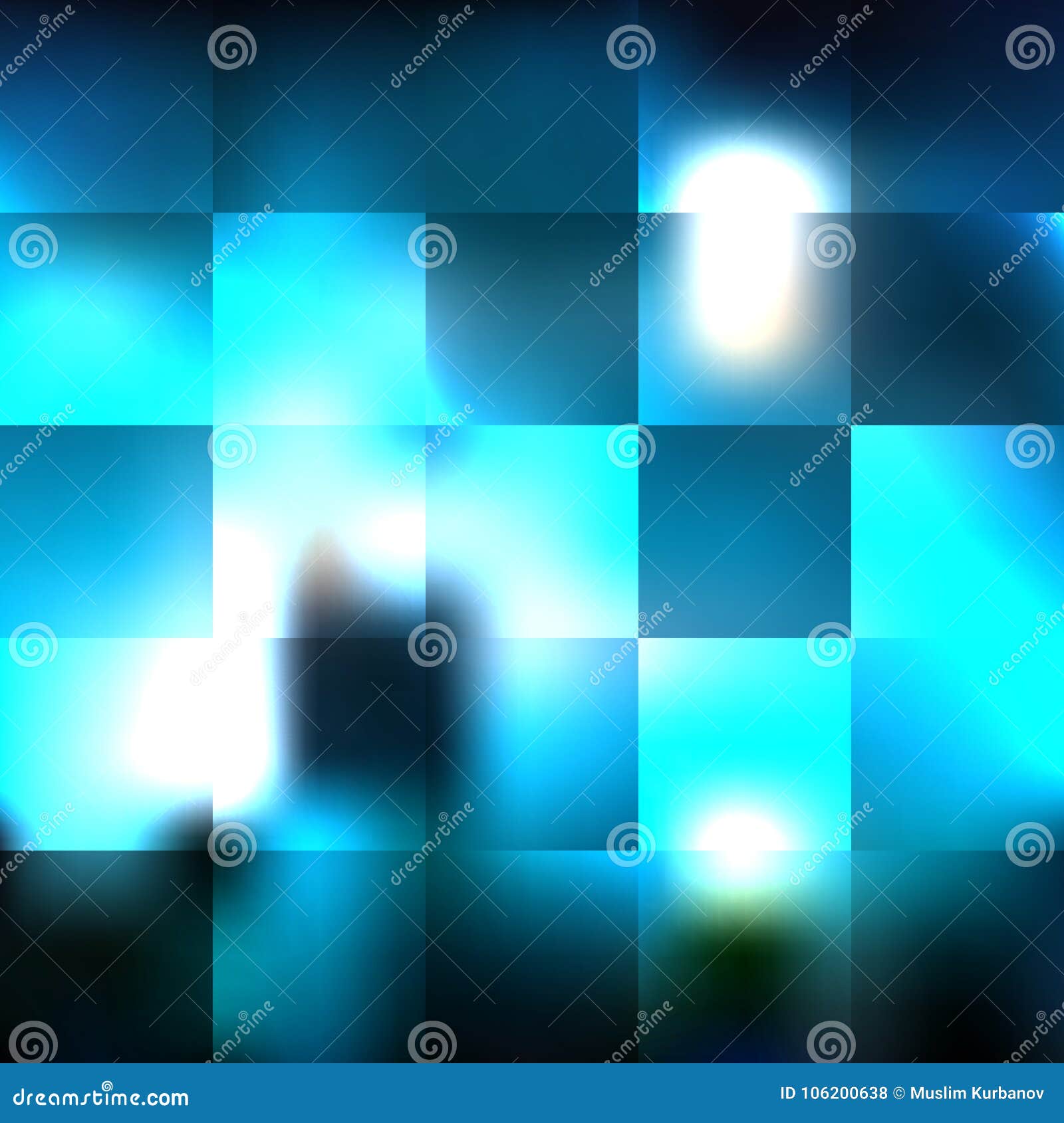 Squares Blue Glass Vector Background Stock Vector - Illustration of ...