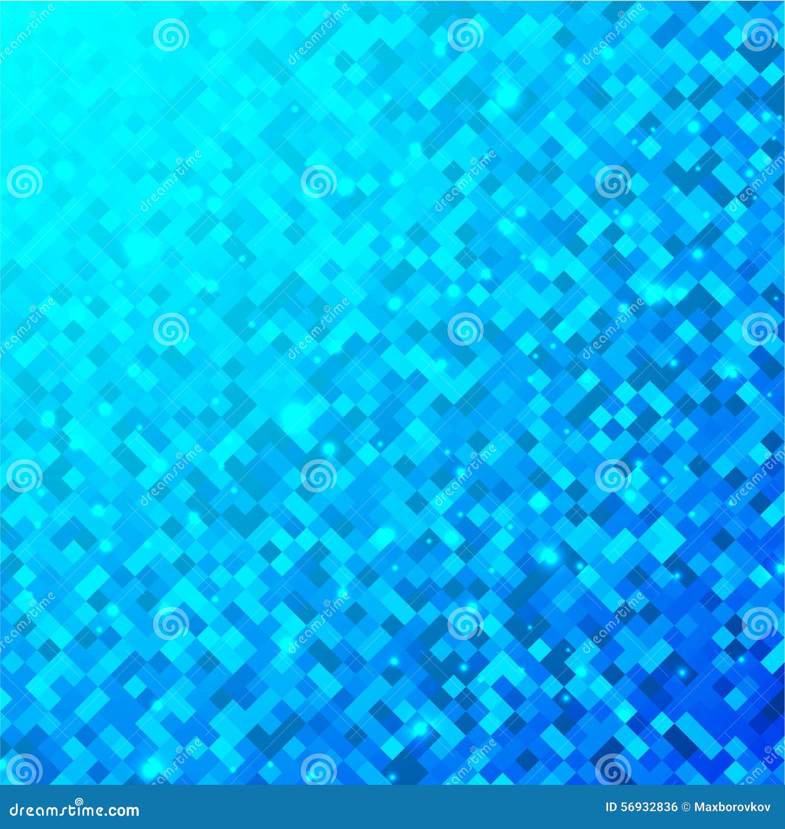 Squares Blue Technology Pattern Stock Vector - Illustration of blue ...