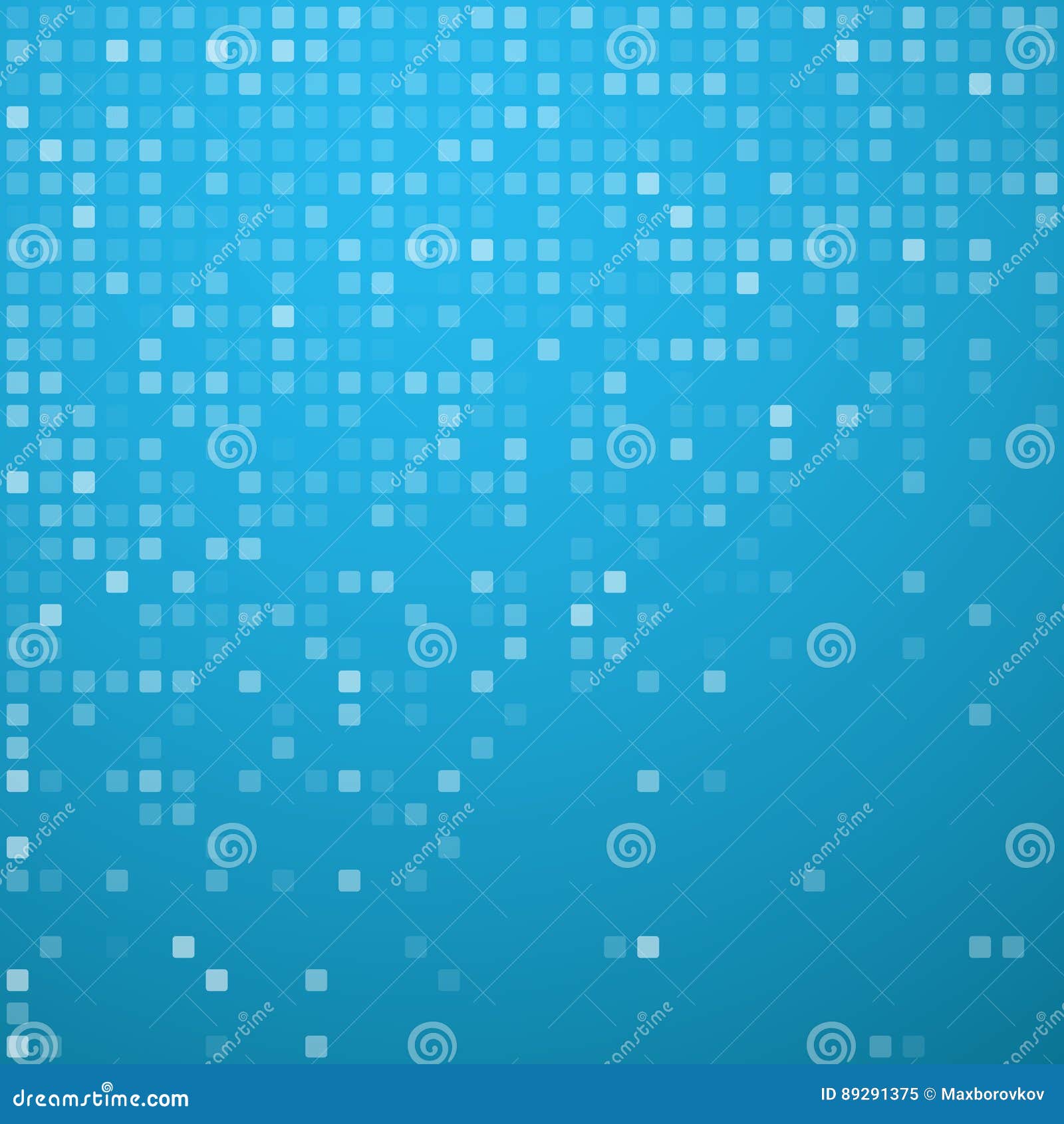 Squares Blue Technology Pattern. Stock Vector - Illustration of tile ...