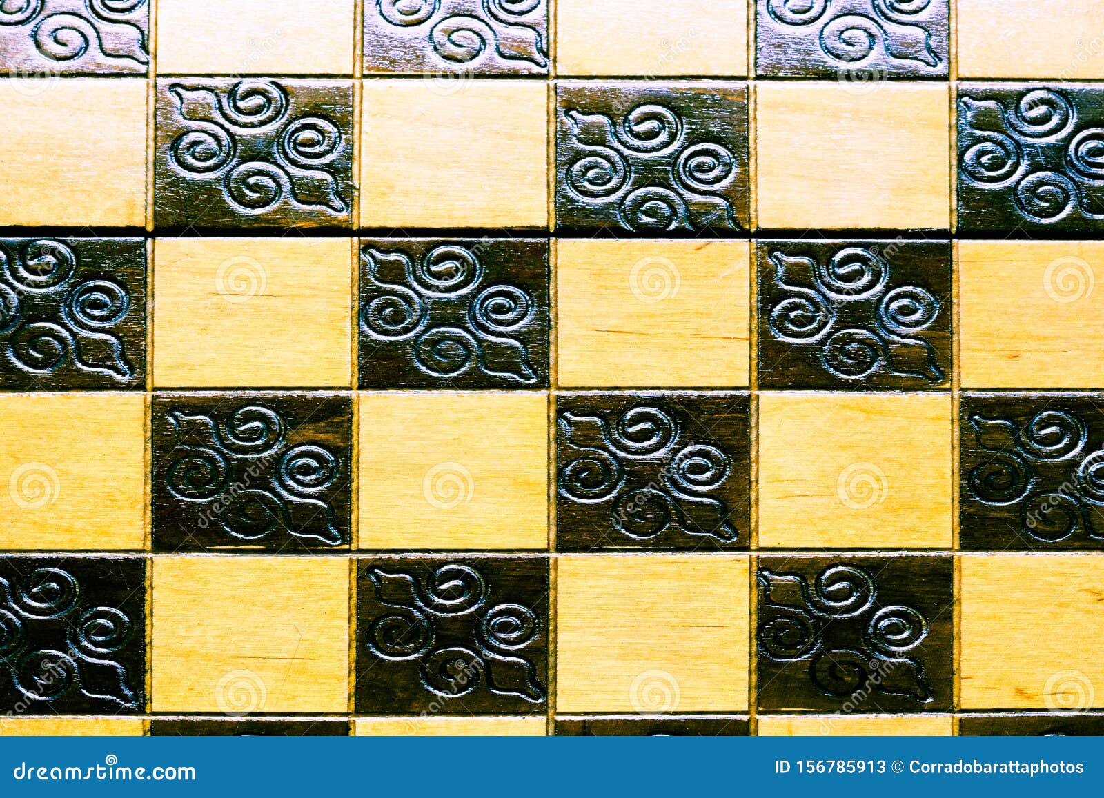 The Squares of the Board are Empty Stock Image - Image of frame, black ...