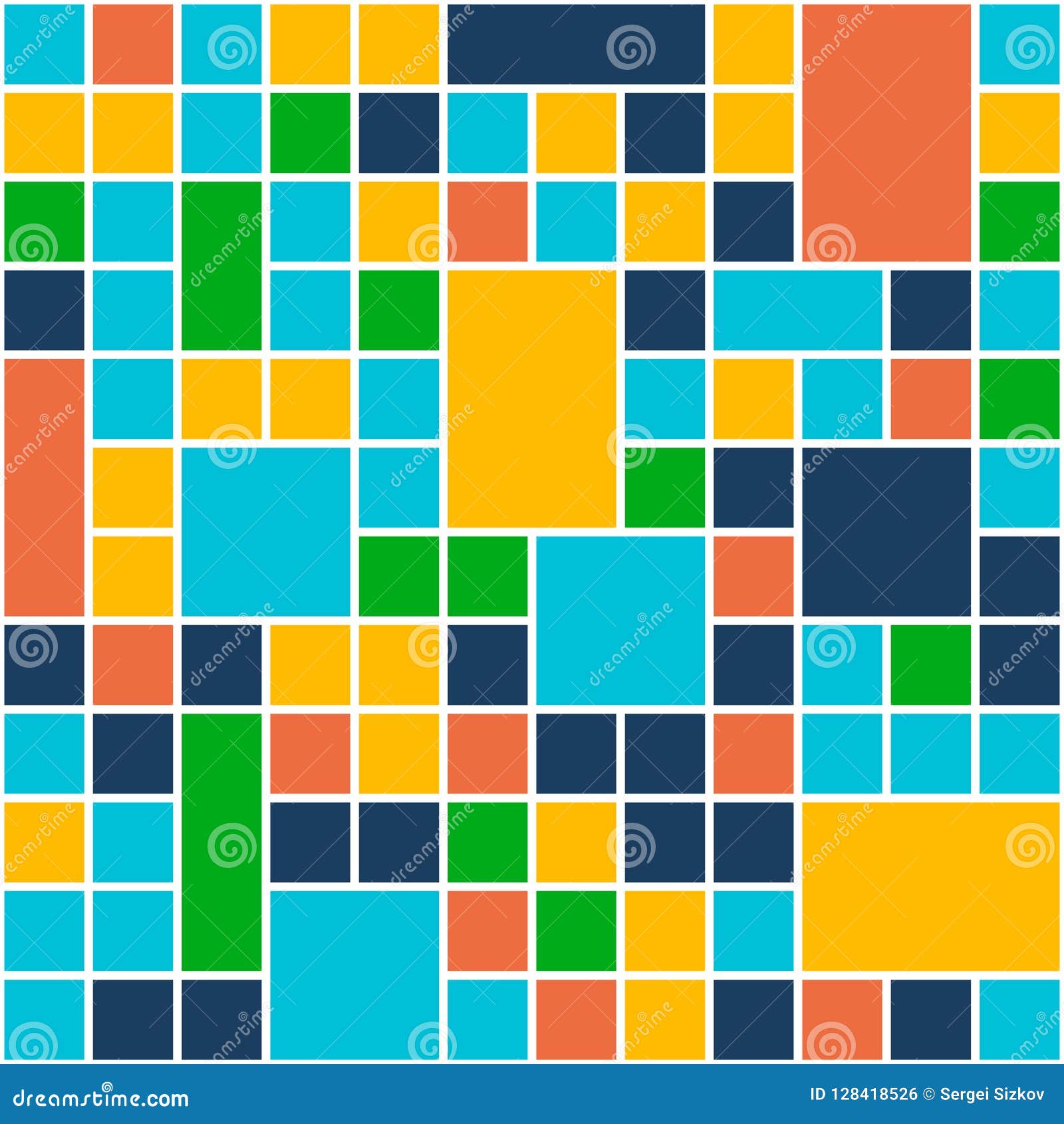Squares Color Background. Template Flat Design Style Stock Vector ...
