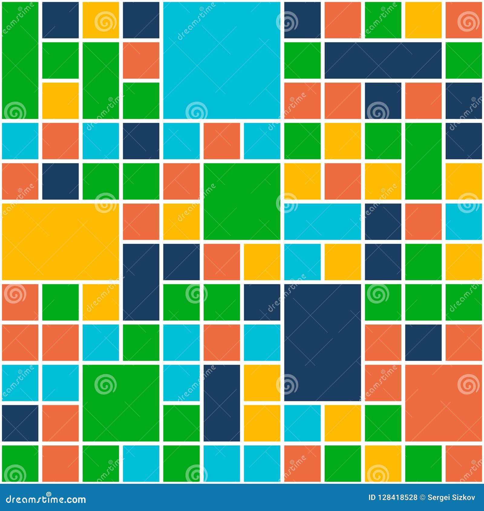 Squares Color Background. Template Flat Design Style Stock Vector ...
