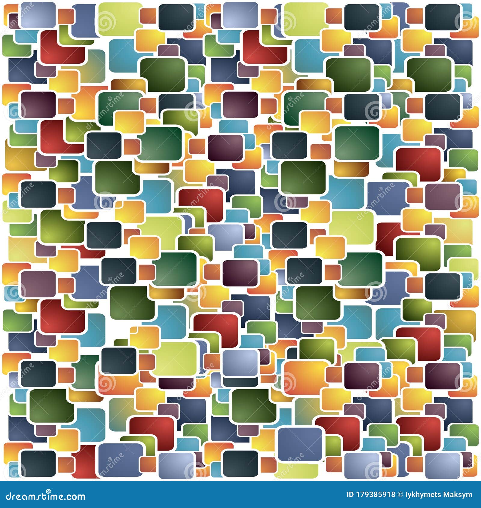 Squares Color Background. Vector Illustration Template for Flat Design ...