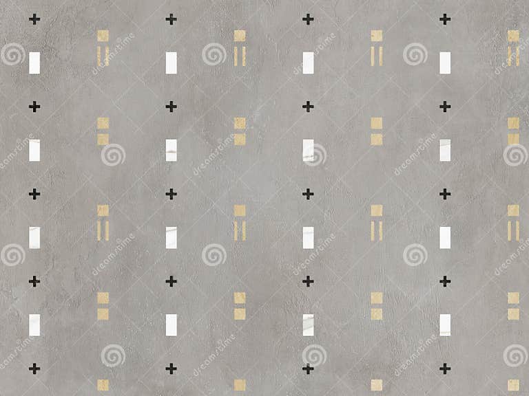 Squares and Cross Design on a Grey Background Stock Illustration ...
