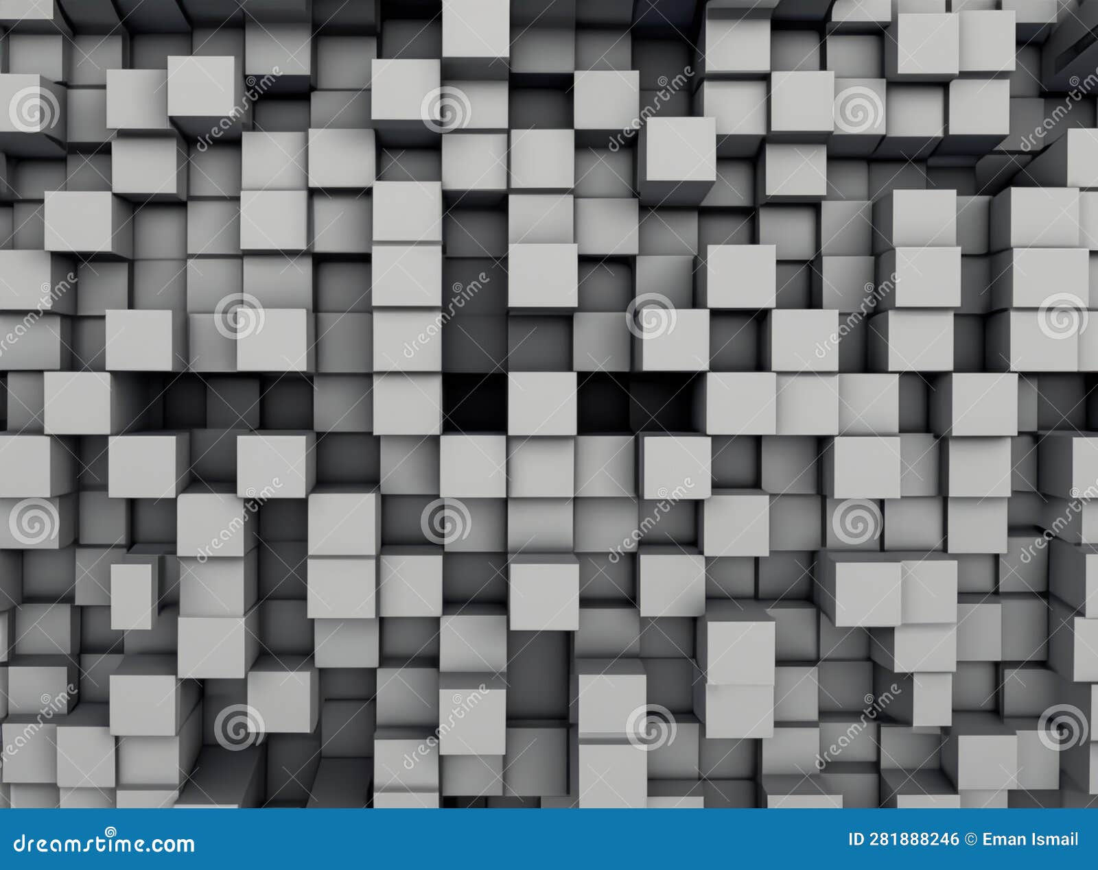 Squares 3d Abstracted Design Background Stock Illustration ...
