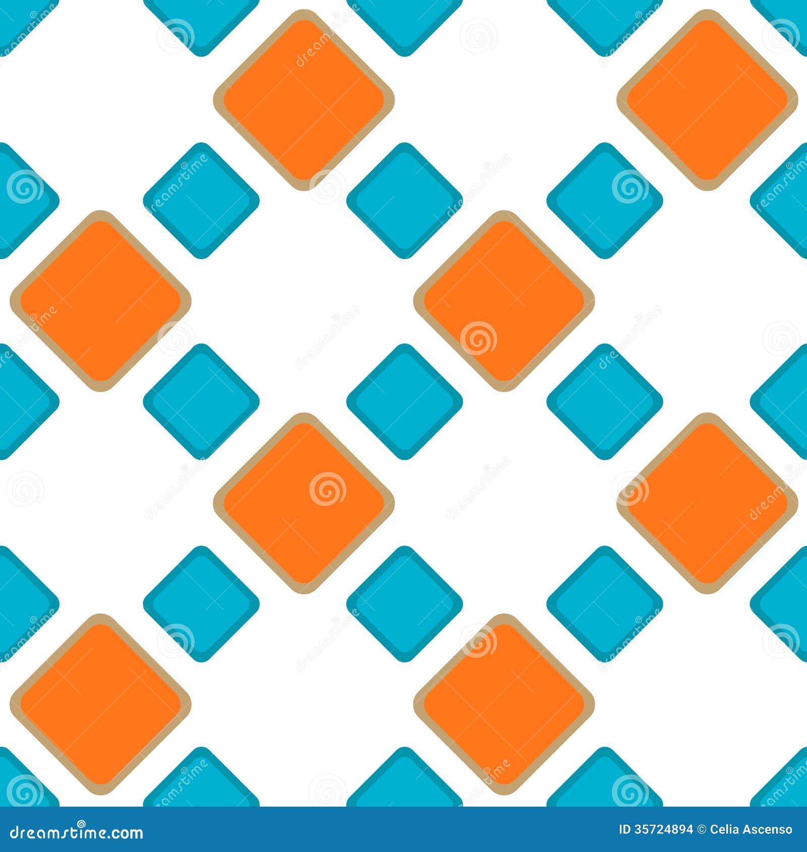 Squares Diamonds Seamless Backgound Pattern Stock Illustration ...