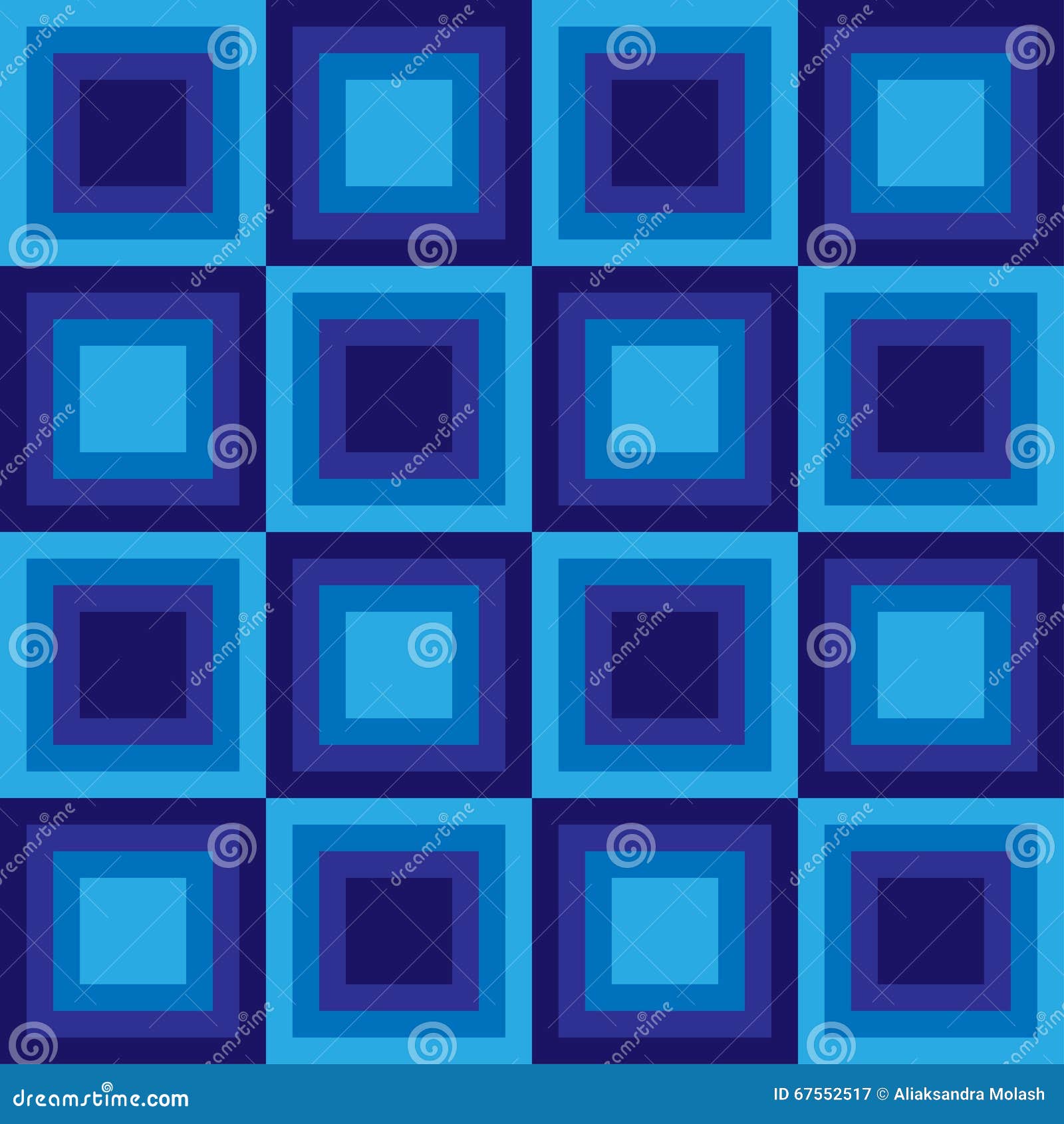 Squares Floor Seamless Pattern Blue Colors Stock Vector - Illustration ...