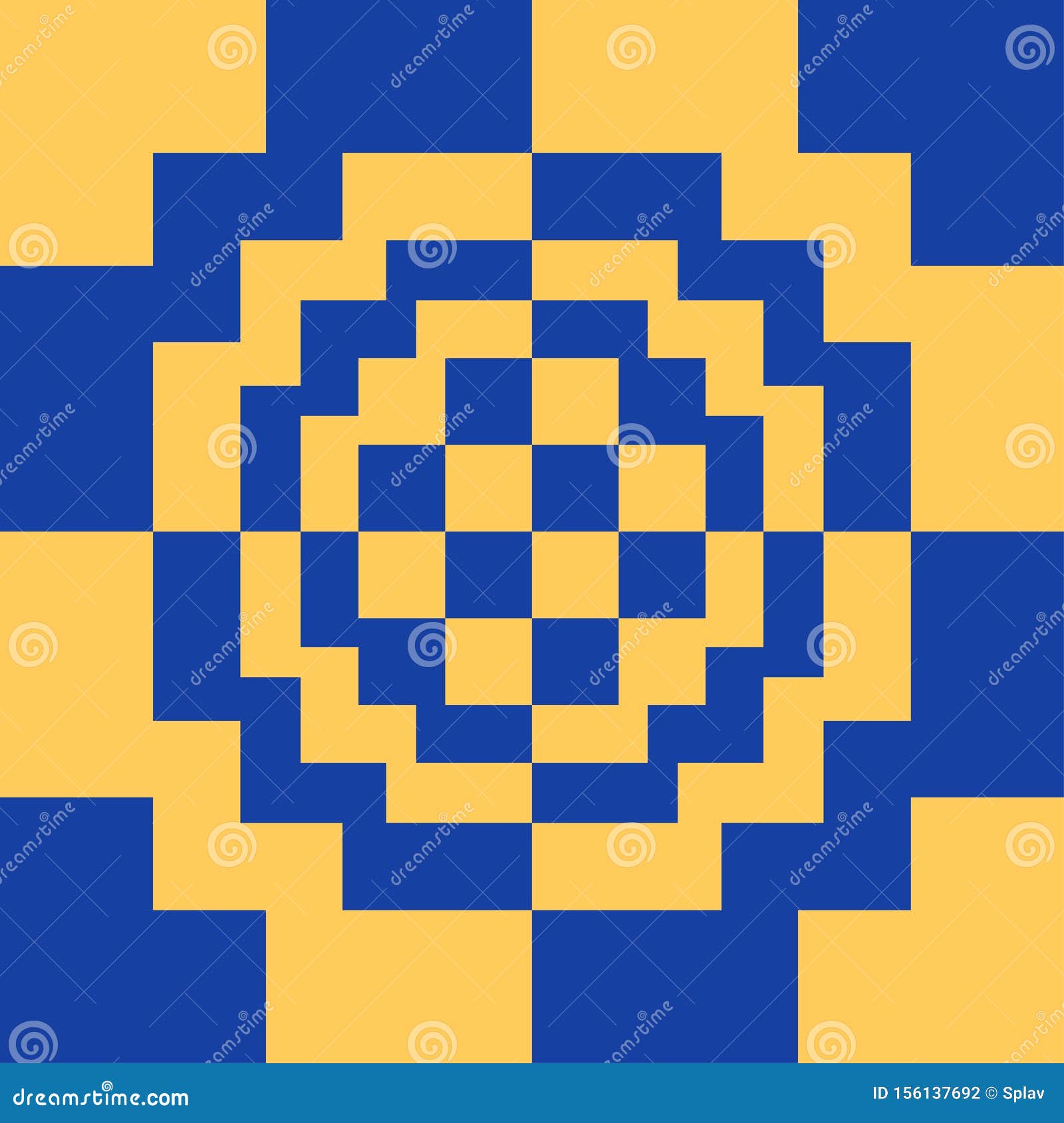 Squares and Geometric Shapes Pattern Stock Illustration - Illustration ...