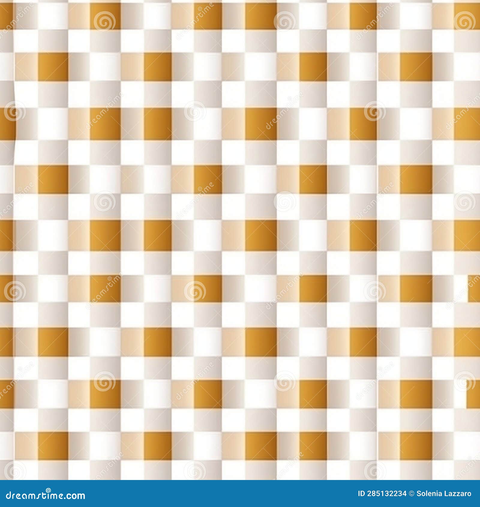 Squares Gingham White and Gold Seamless Pattern Background Stock ...