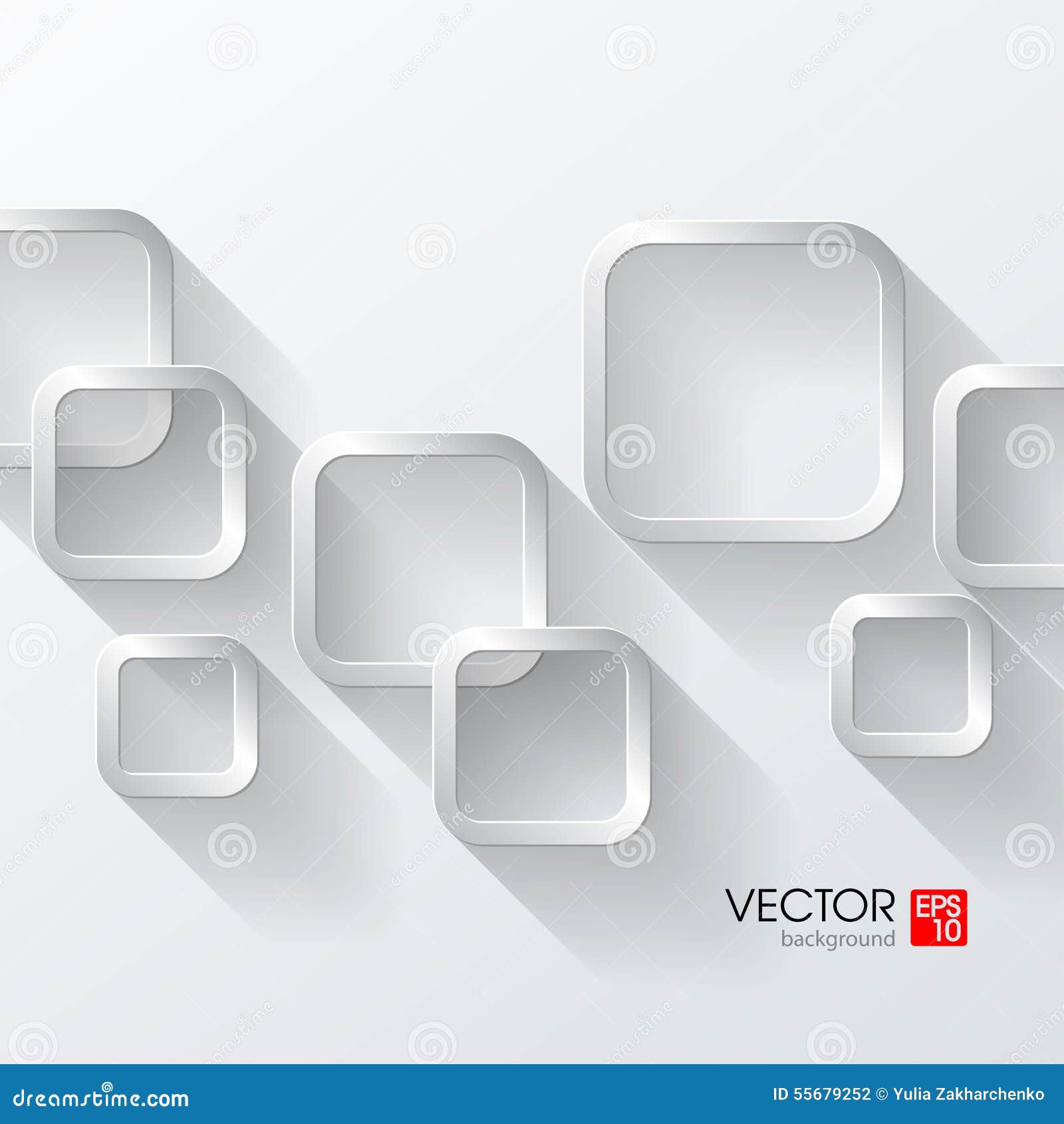 Squares on a Grey Background Abstract Concept Stock Vector ...