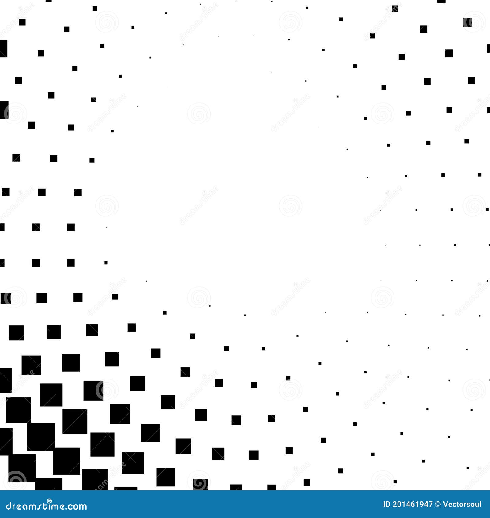 Squares Halftone Geometric Background Pattern and Texture Vector ...