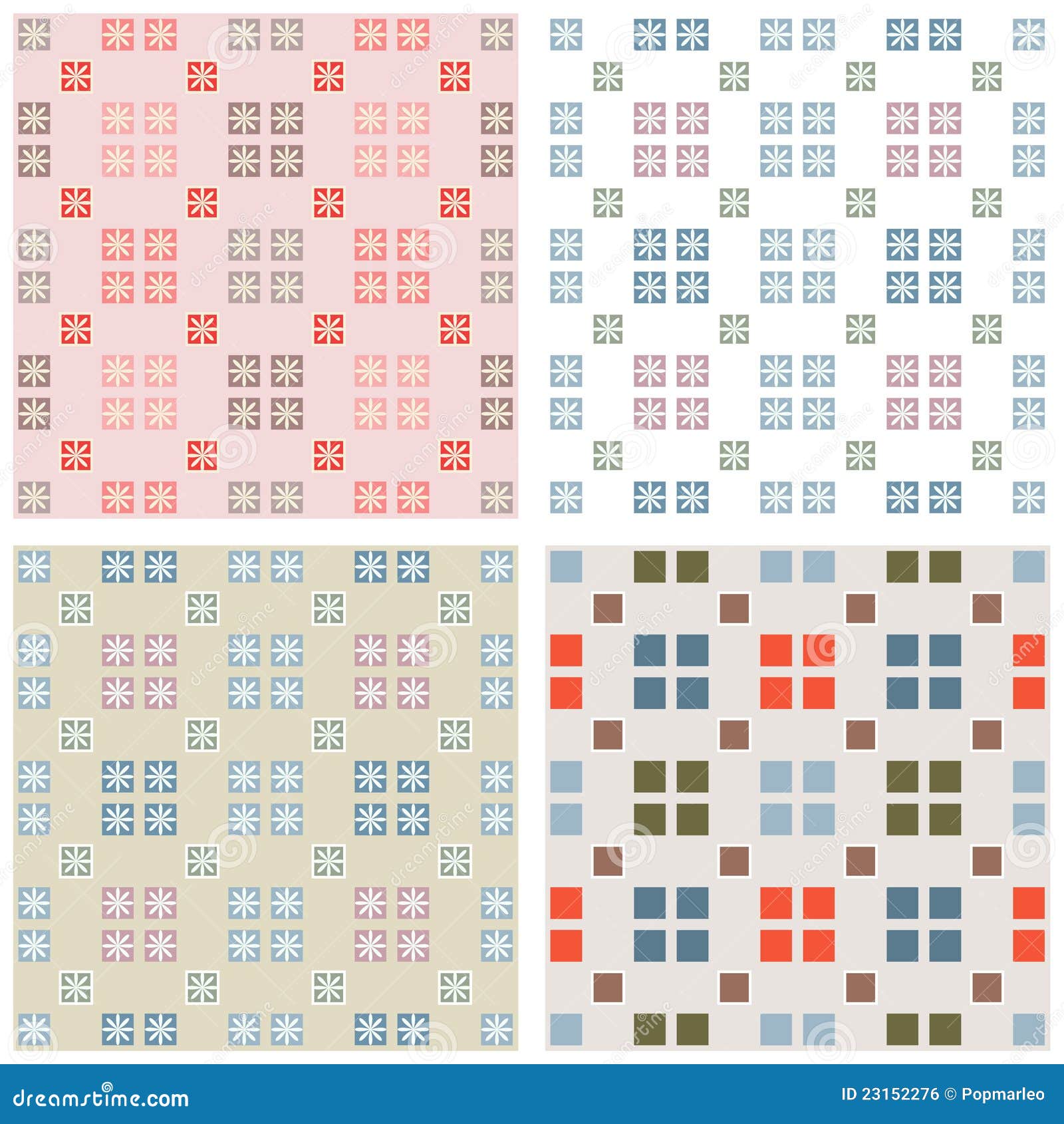 Squares mosaic pattern stock vector. Illustration of decorative - 23152276