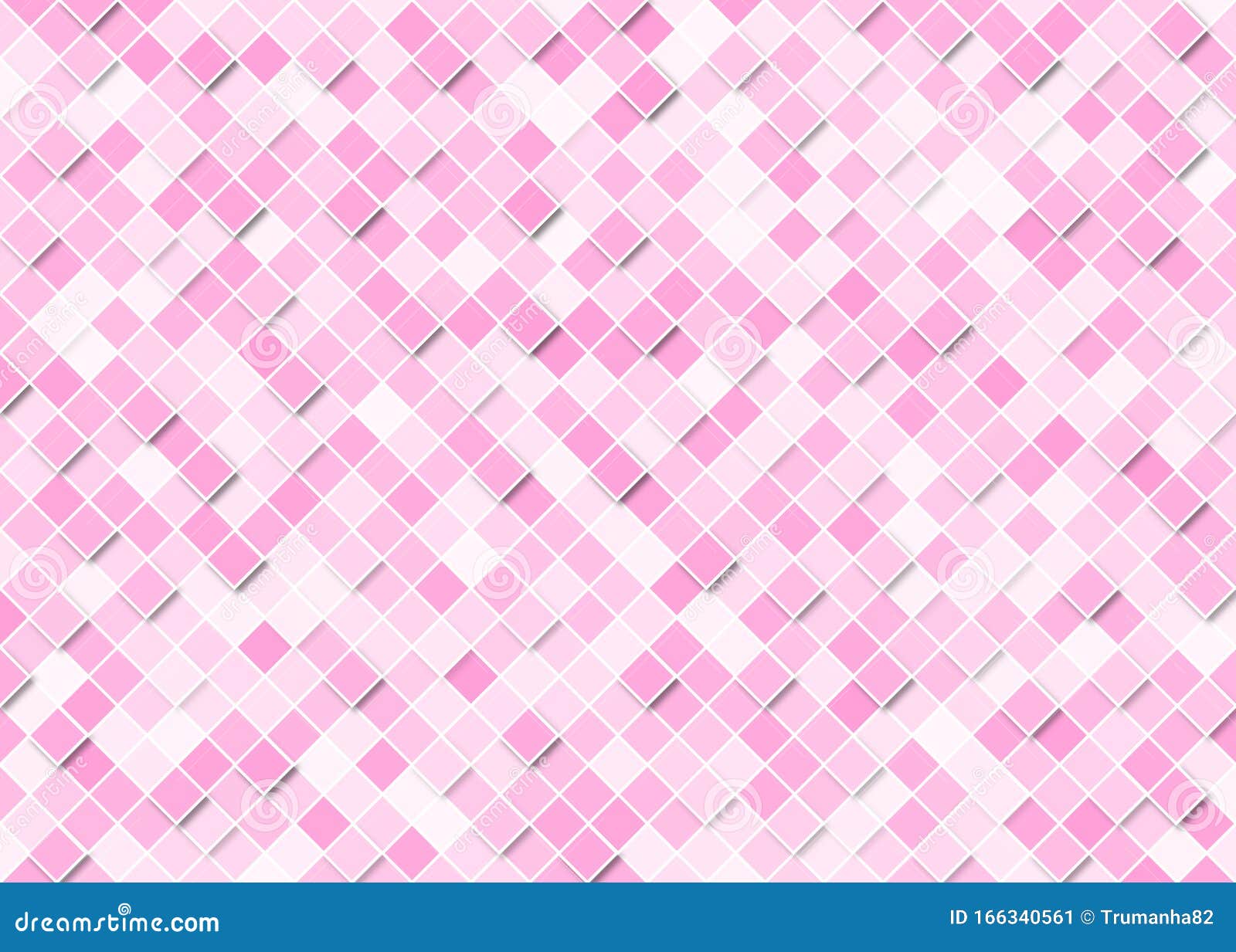 Vector Geometric Background with Pink Squares Pattern Stock Vector ...
