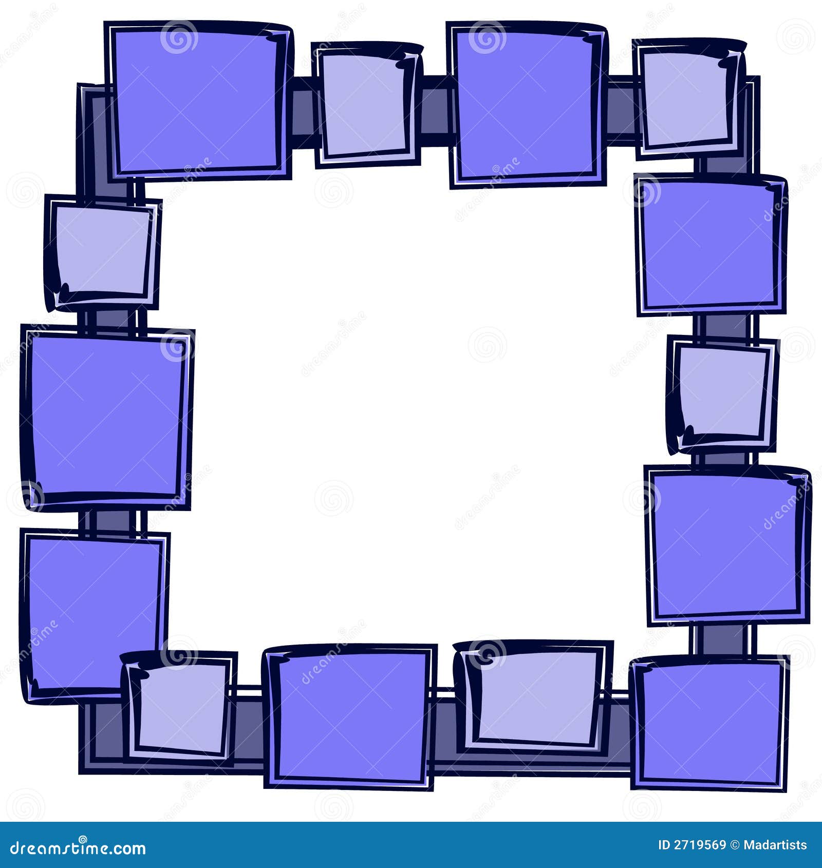 Squares Photo Picture Frame 2 Stock Illustrations – 3 Squares Photo ...