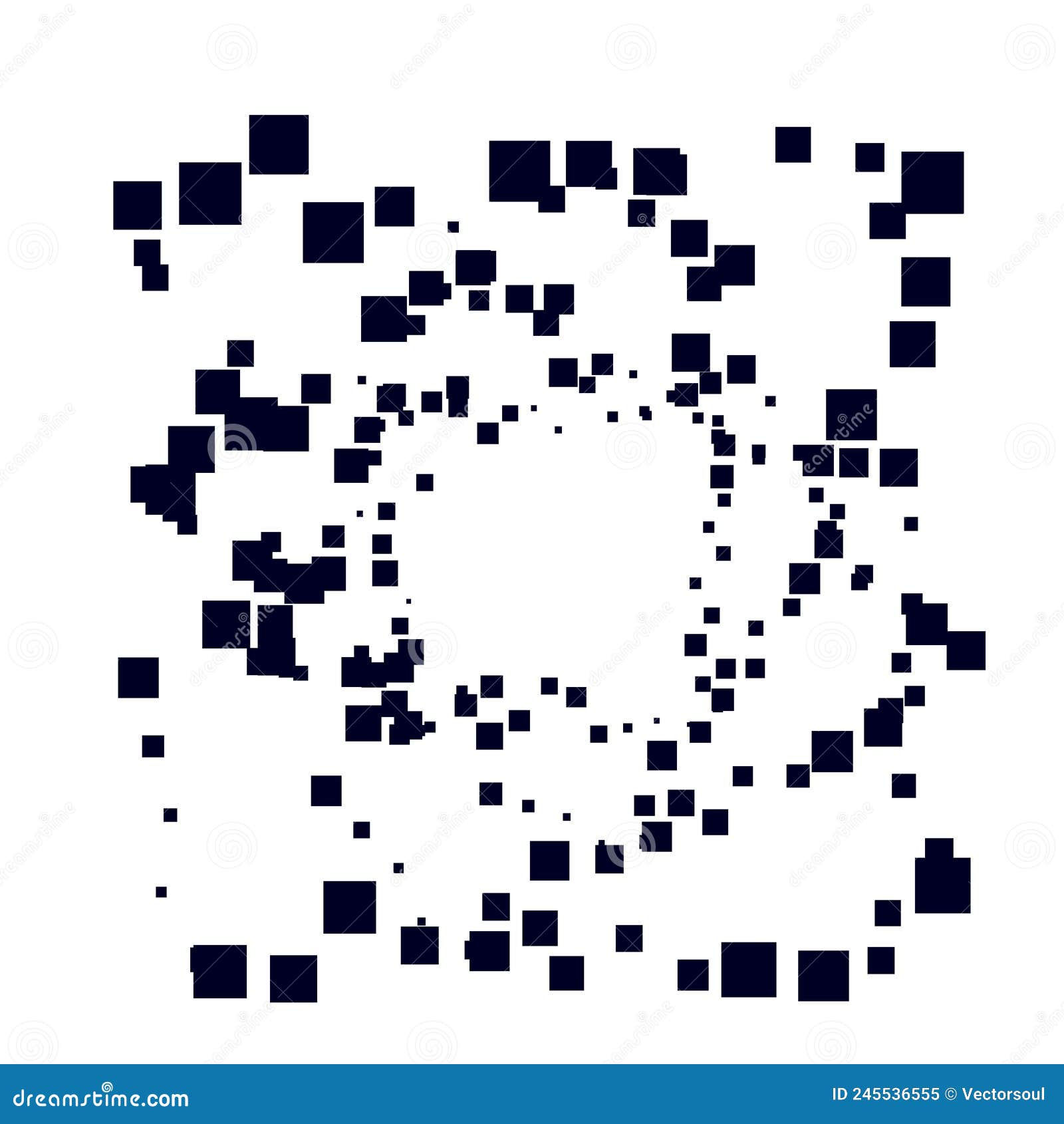 Squares Random, Scattered Shapes Element Stock Vector - Illustration of ...