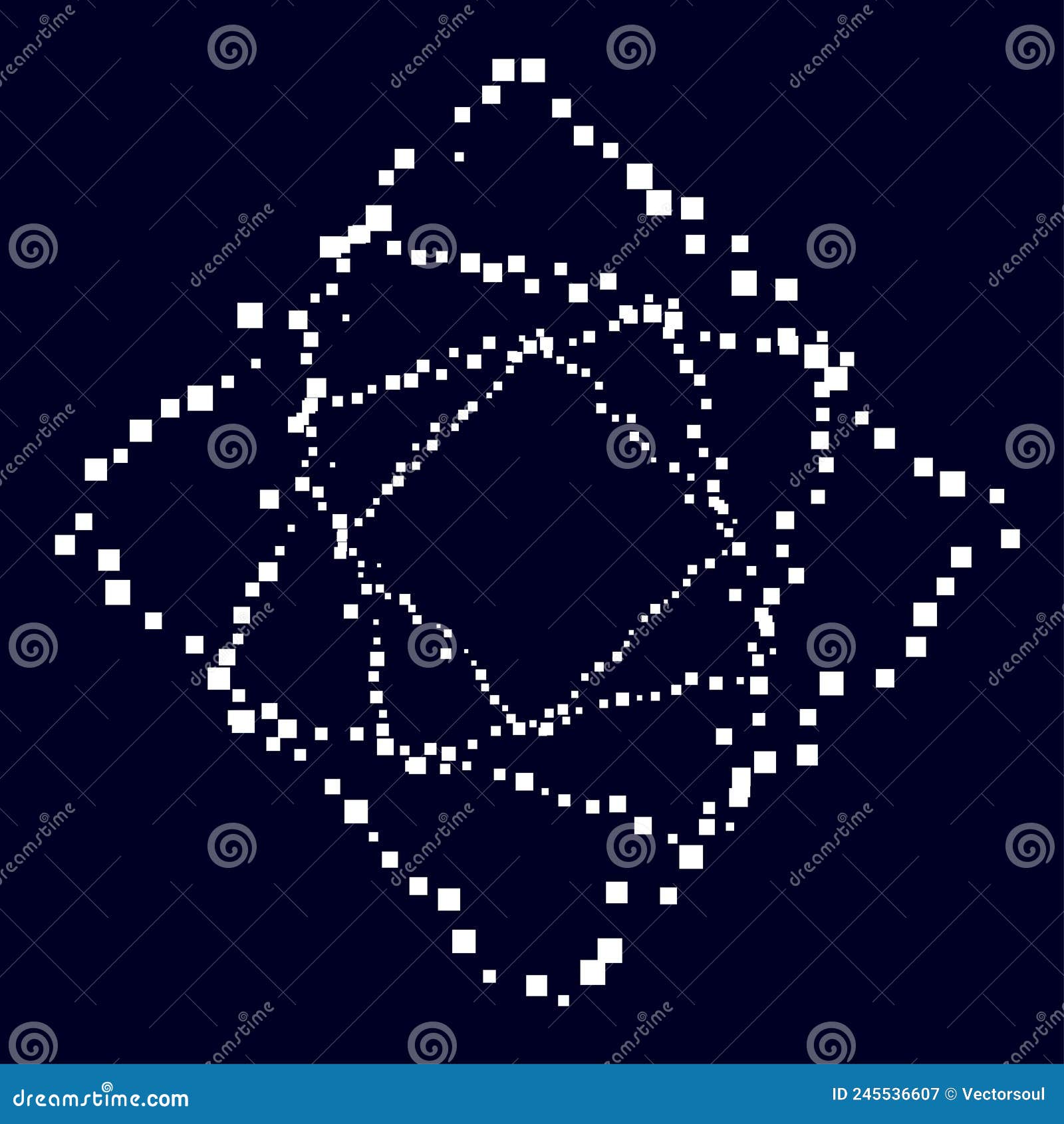 Squares Random, Scattered Shapes Element Stock Vector - Illustration of ...