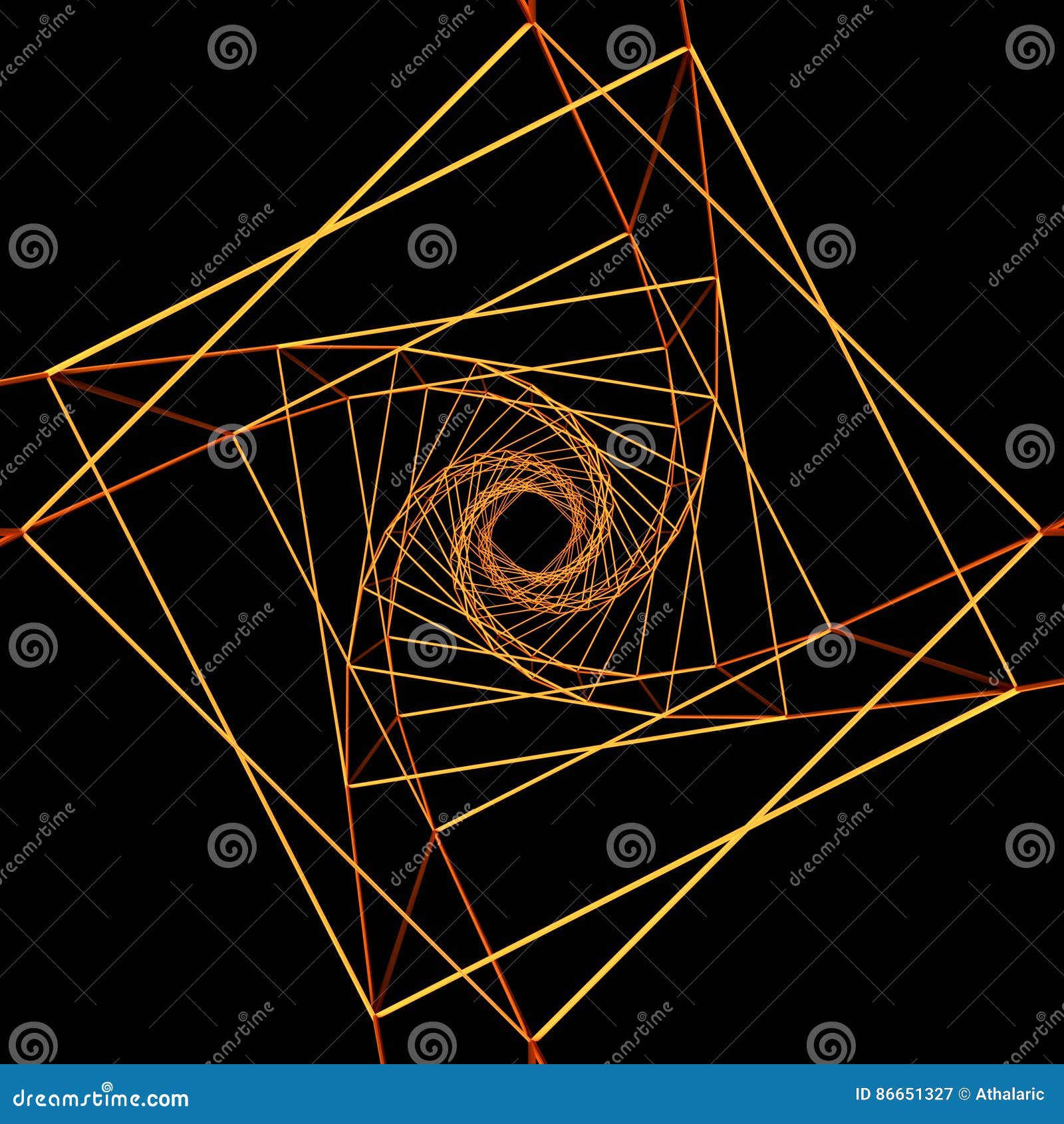 Squares Spiral Sacred Geometry Illustration Stock Illustration ...