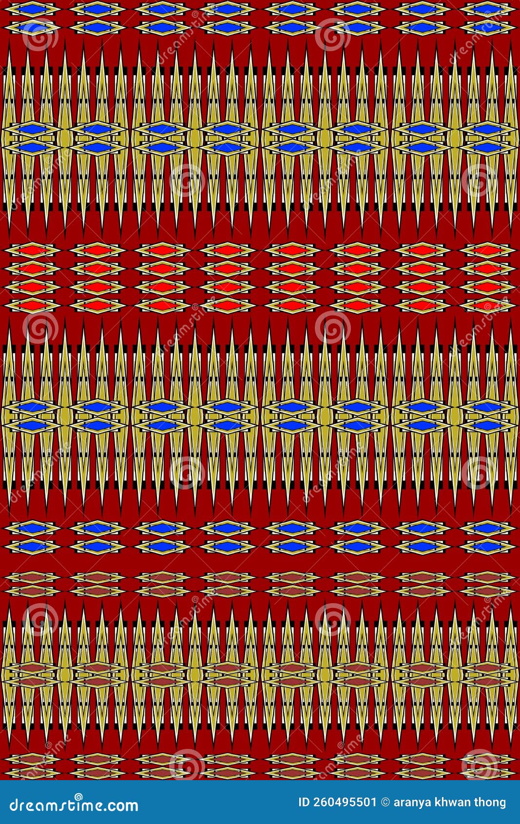 The Squares are Stacked Together in a Multicolored Fabric Pattern, a ...