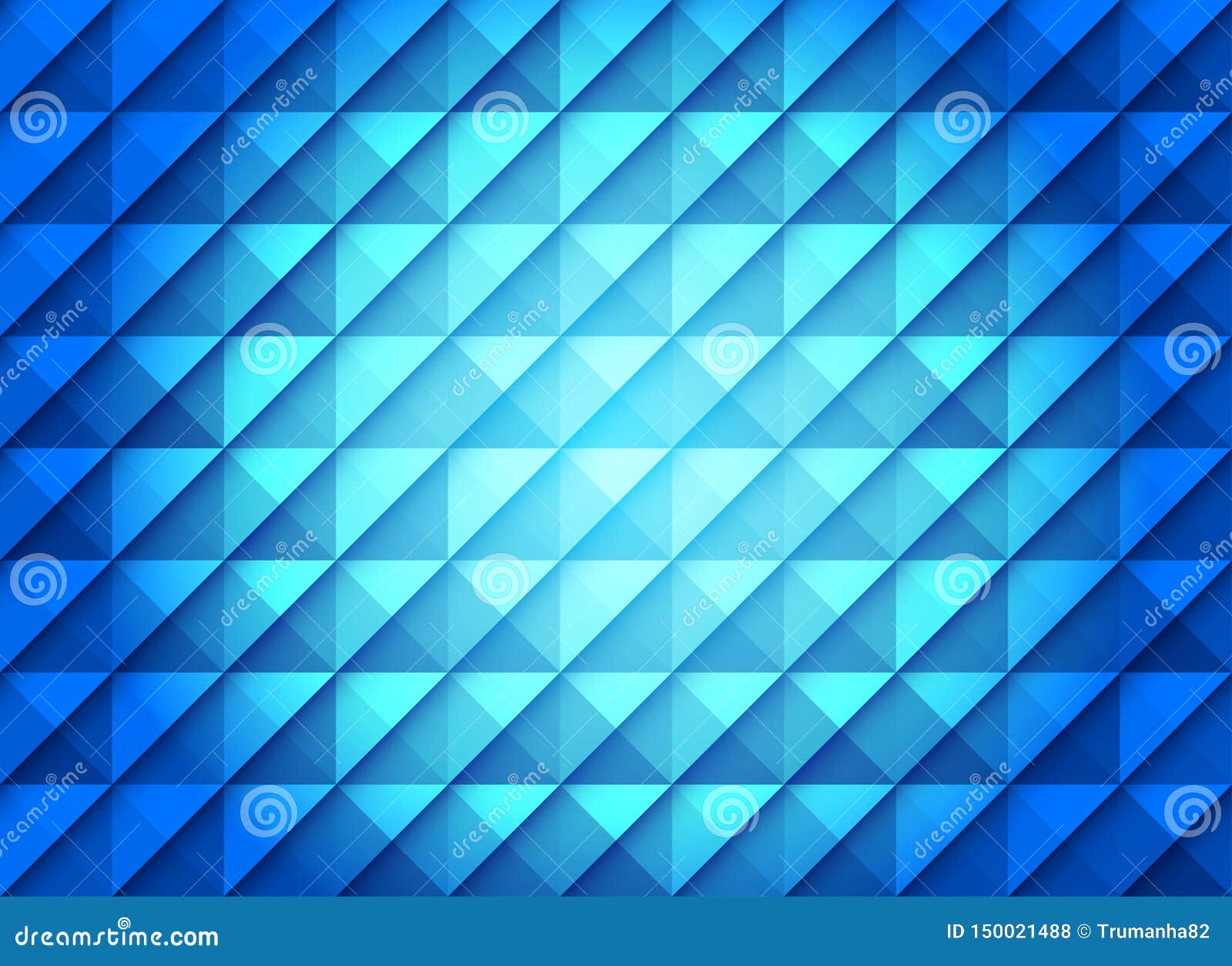 Vector Abstract Blue Gradient Background with Squares and Triangles ...