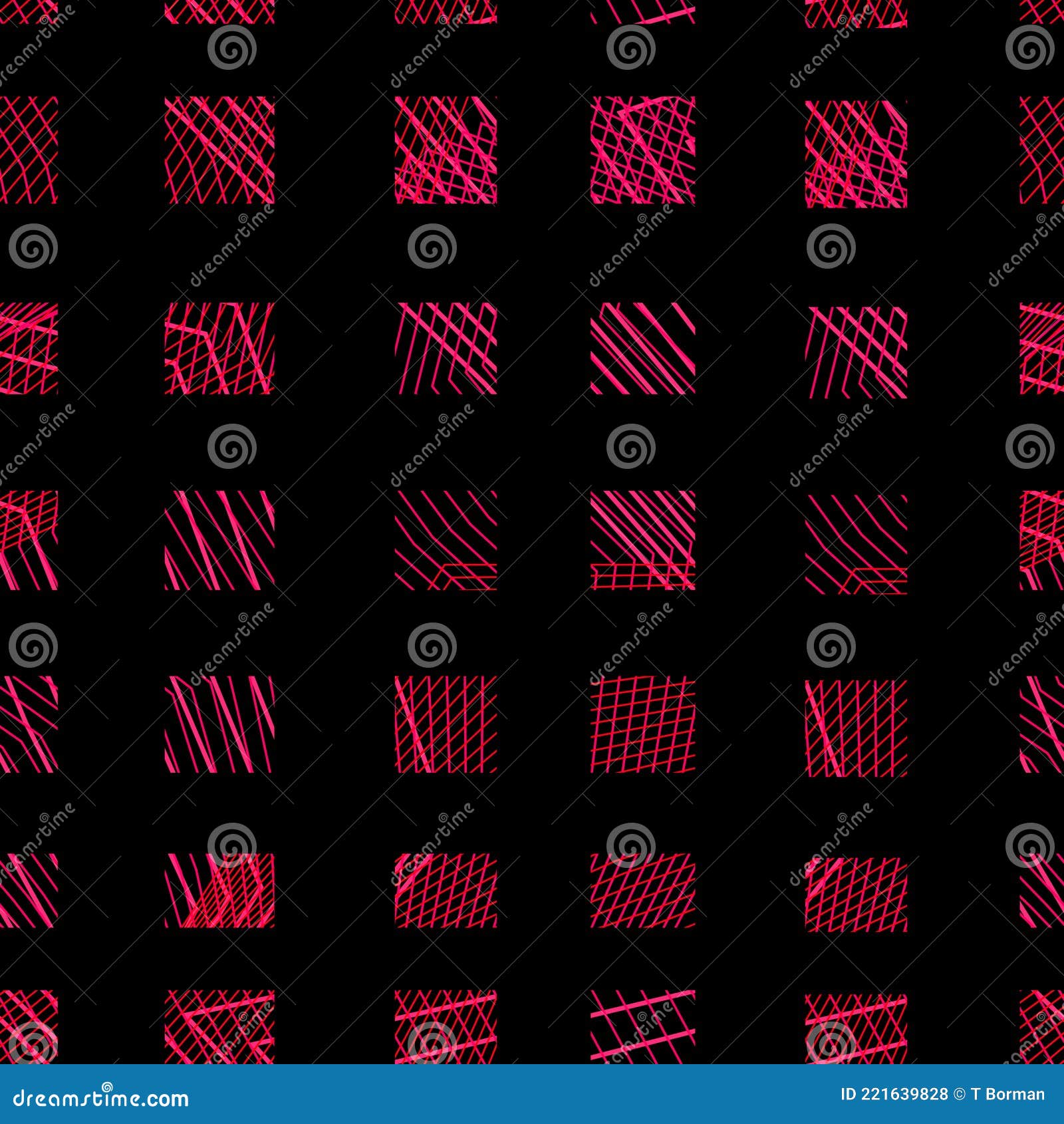 Squares Vector Pattern Red Blue Color Structural Digital Illustration ...
