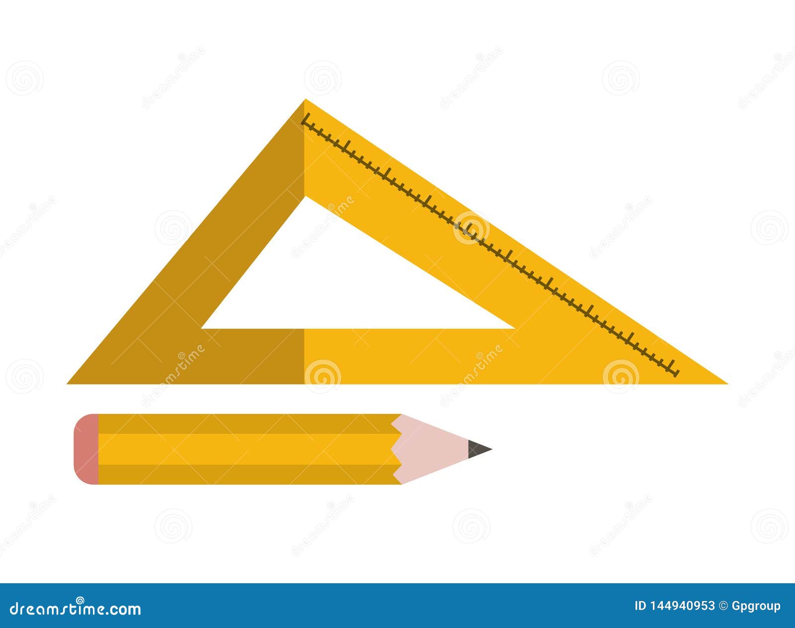 Squaring Rule Tool Isolated Icon Stock Vector - Illustration of ...