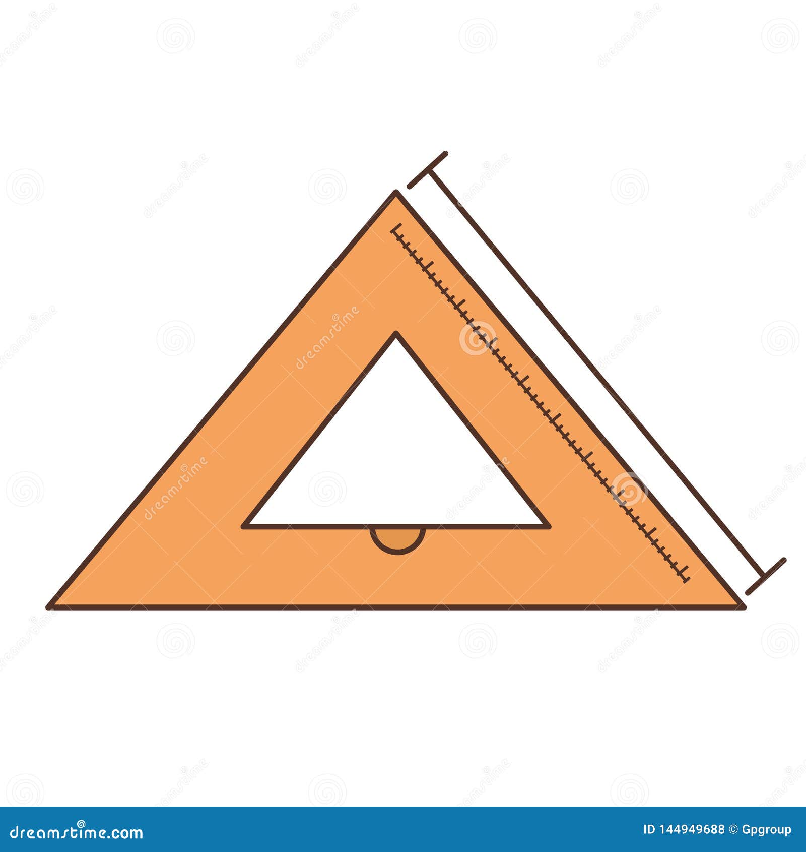 Squaring Rule Tool Isolated Icon Stock Vector - Illustration of ...