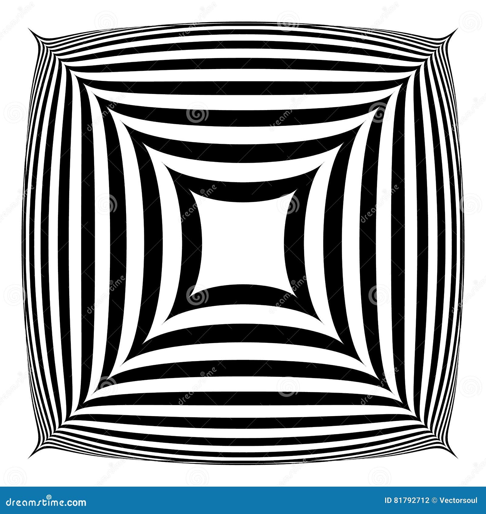 Squarish Geometric Abstract Shape. Stock Vector - Illustration of ...