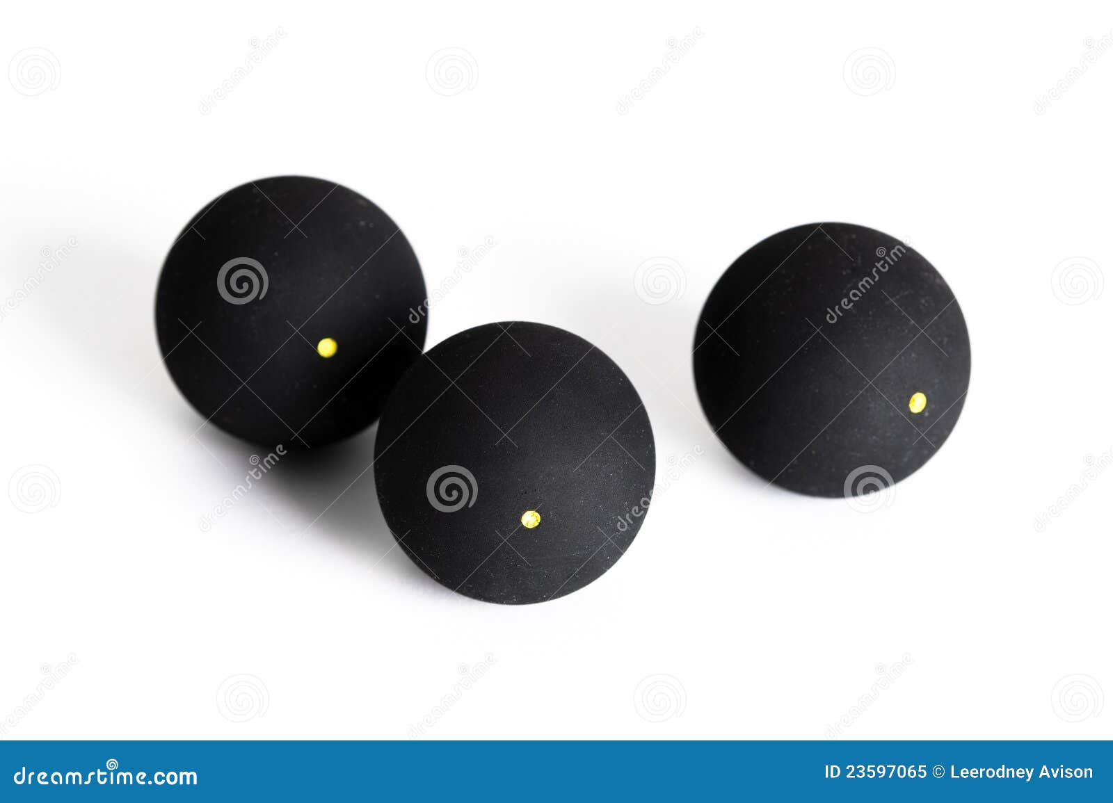 Squash balls stock image. Image of three, squash, sports - 23597065