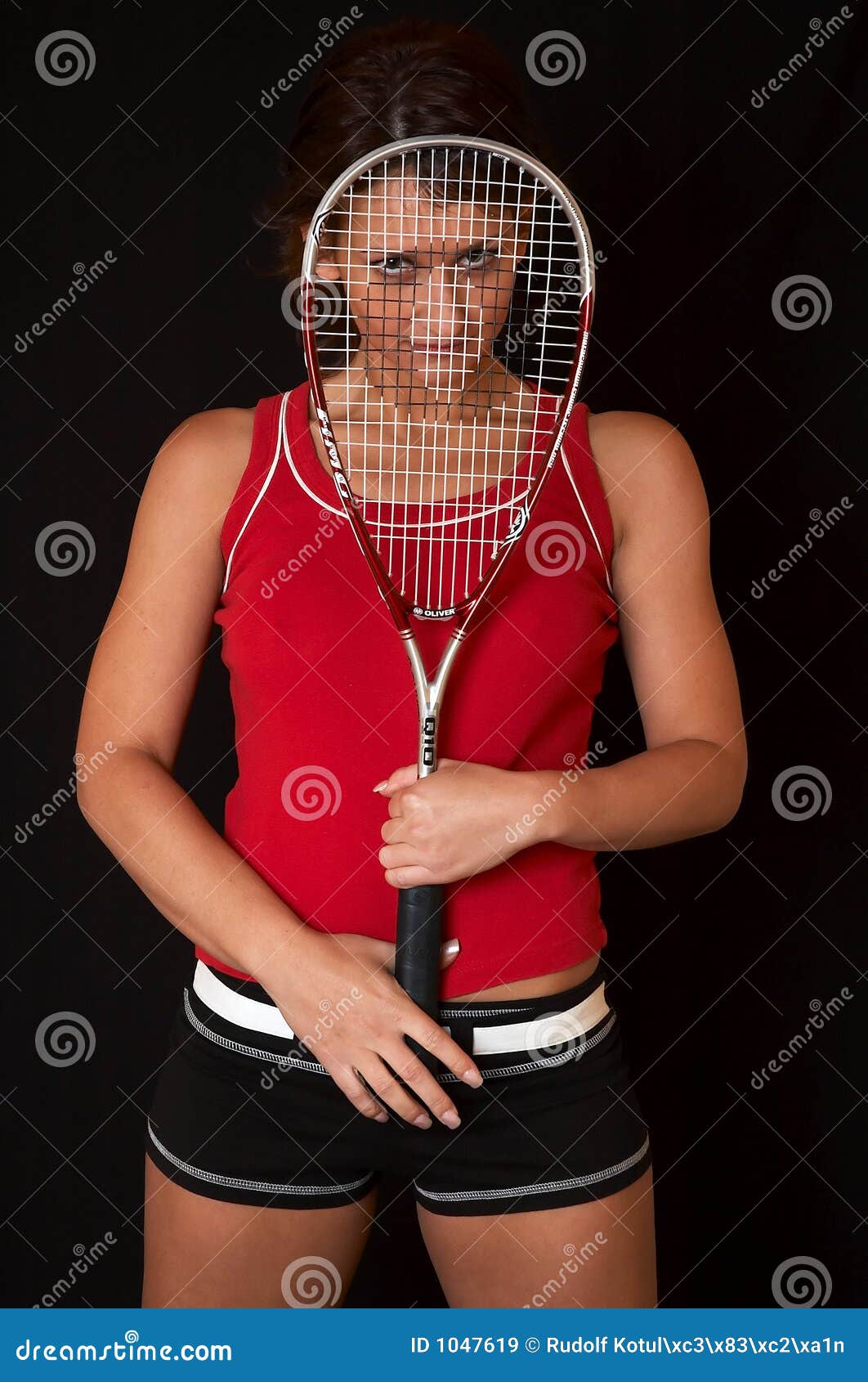 Squash girl stock image. Image of racket, game, isolated - 1047619
