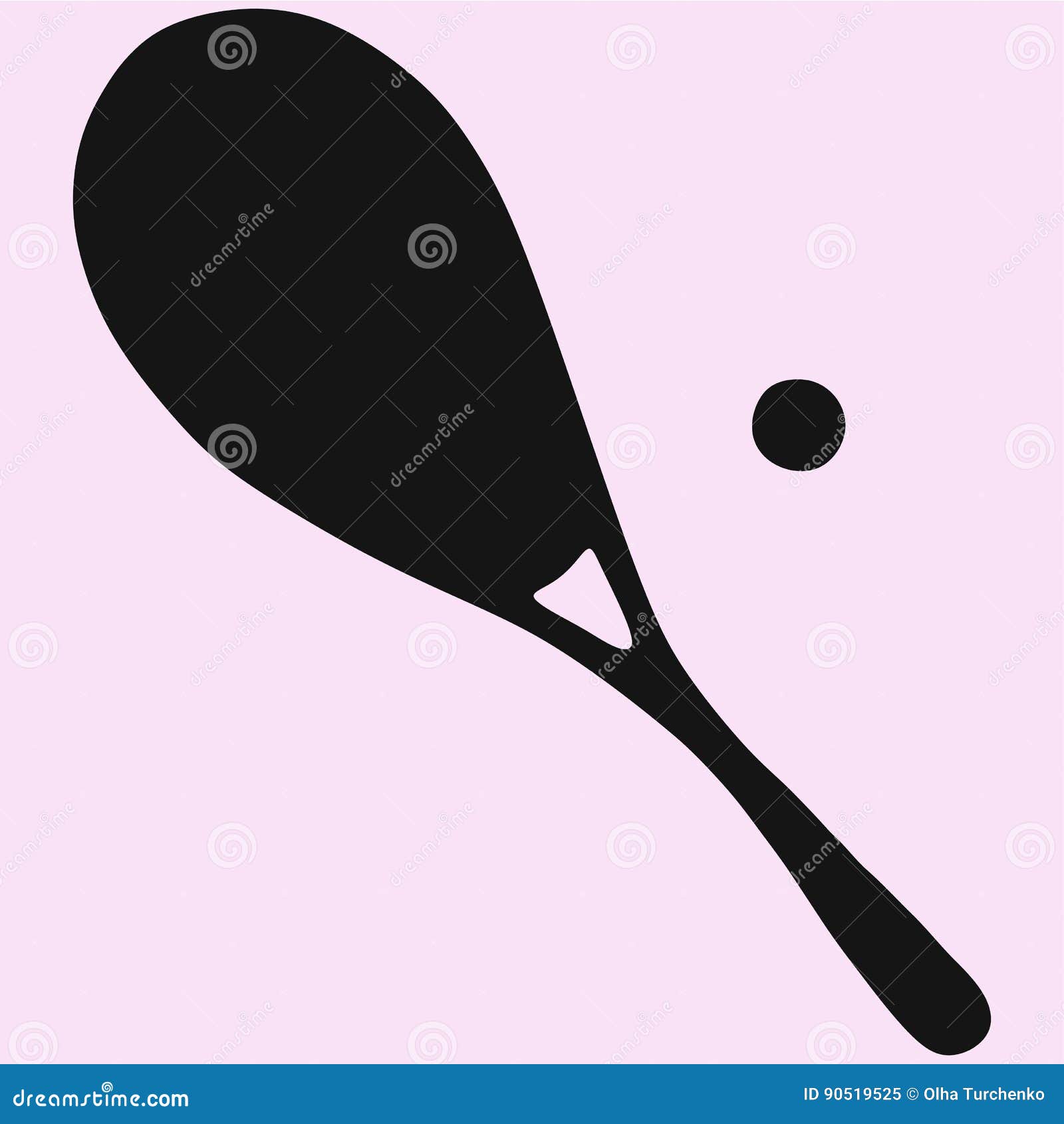 Squash racket ball stock vector. Illustration of health - 90519525
