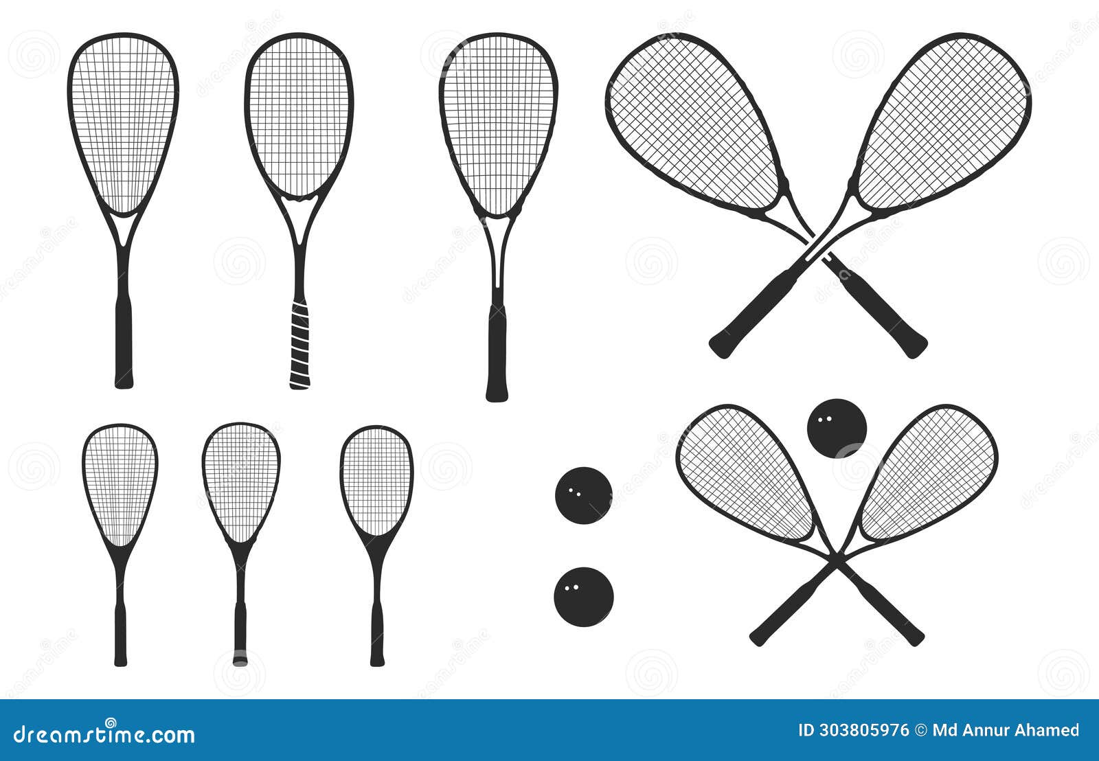 Squash Racket Silhouette, Squash Racket, Racket Silhouette, Squash ...