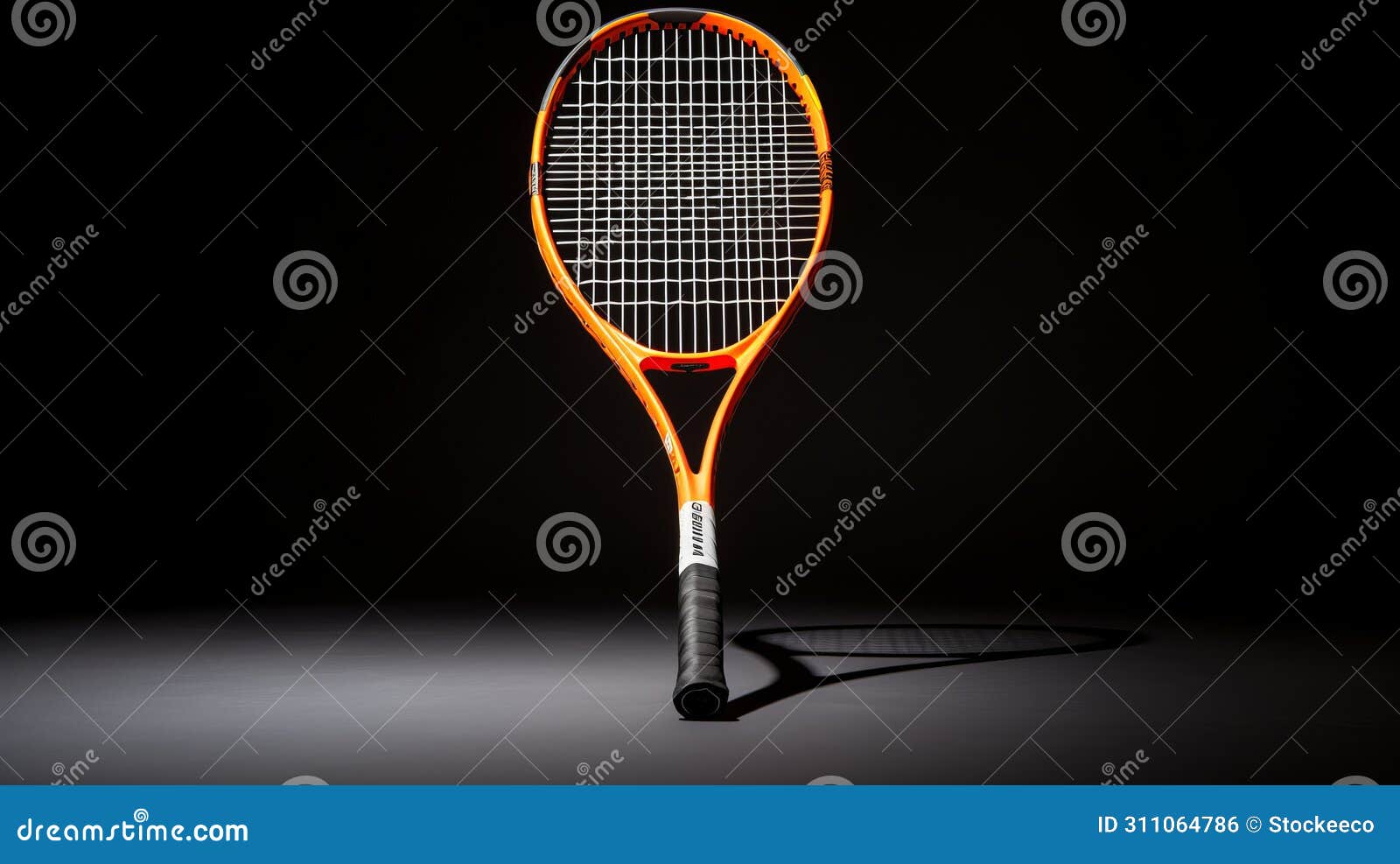 Professional Squash Racket Photography in Bright Solid Color Background ...