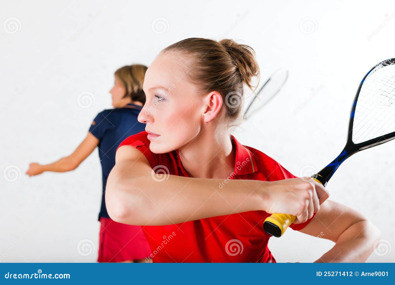 Squash racket sport in gym stock photo. Image of hour - 25271412