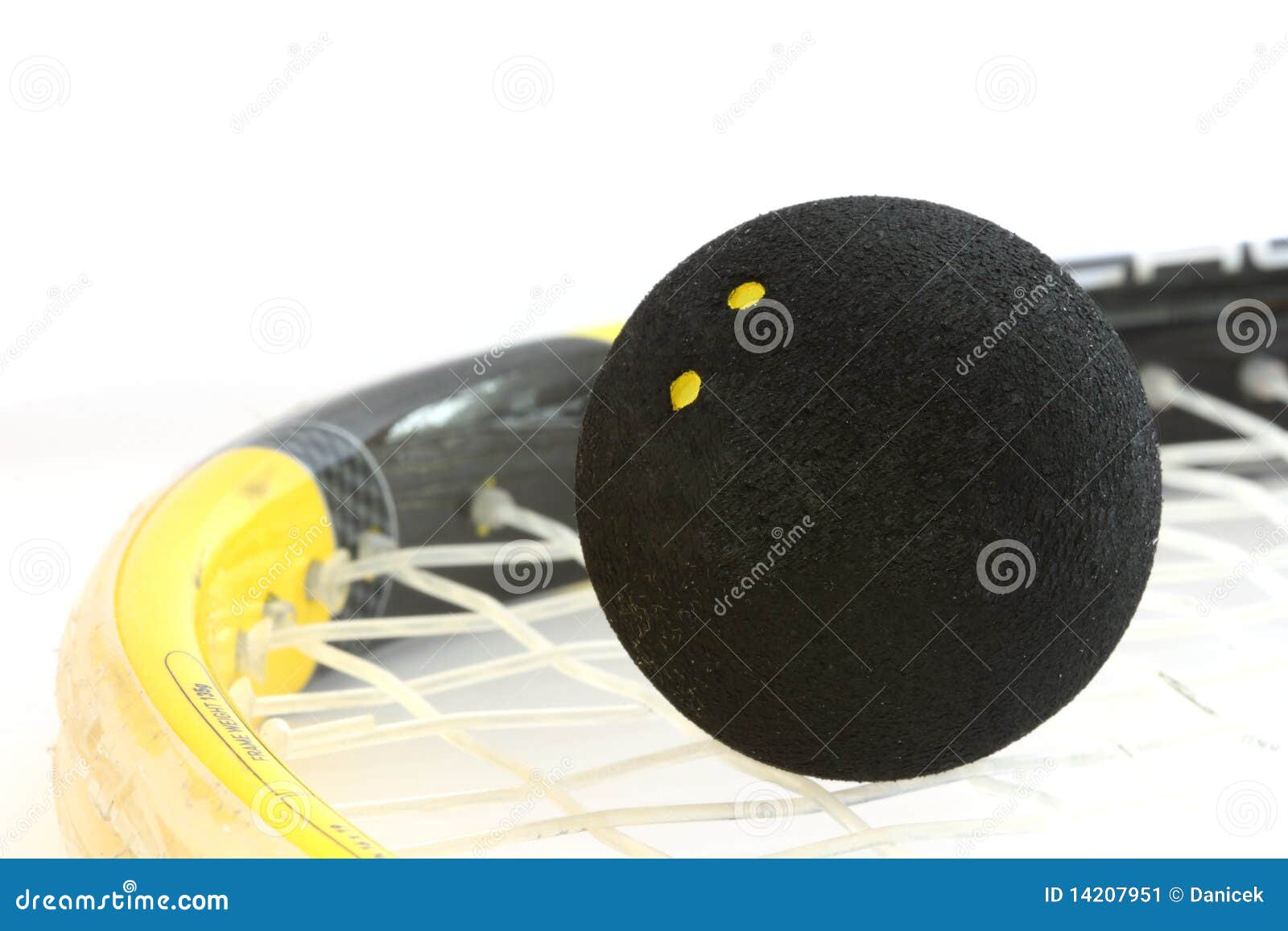 Squash Rocket with Ball Detail Stock Image - Image of sport, fitness ...