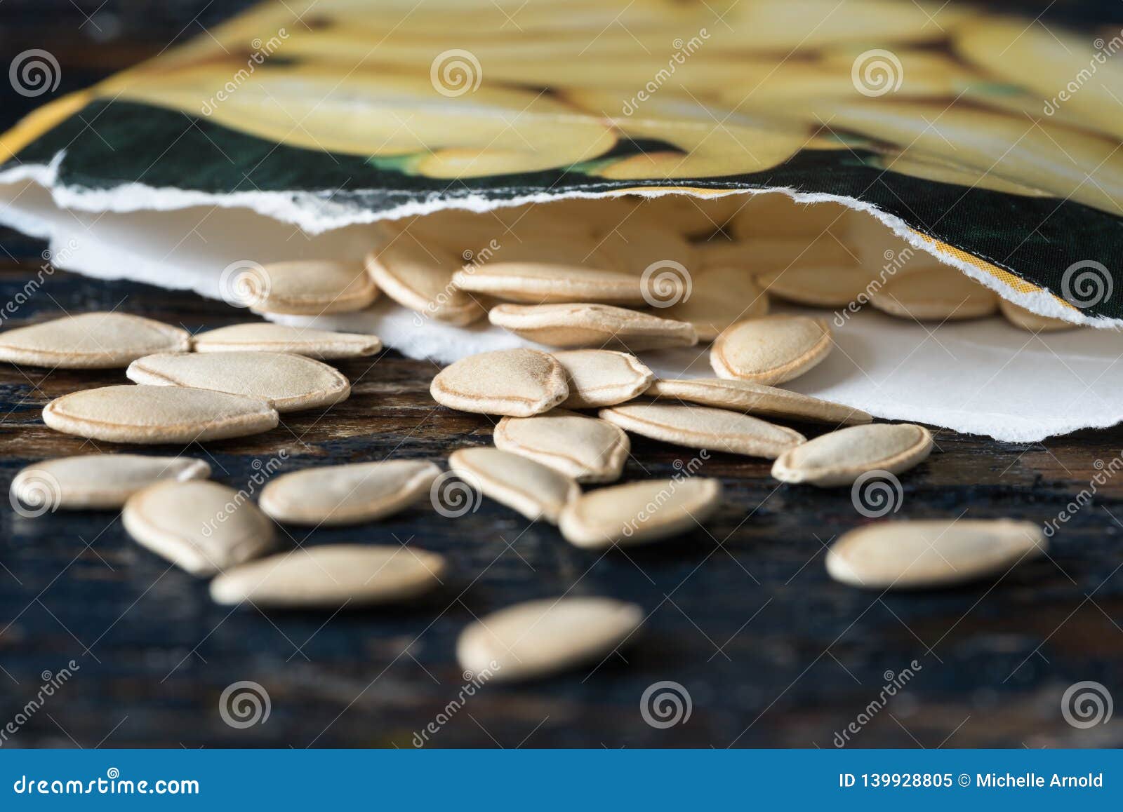 Squash Seeds Spilled from a Seed Packet Stock Image - Image of envelope ...