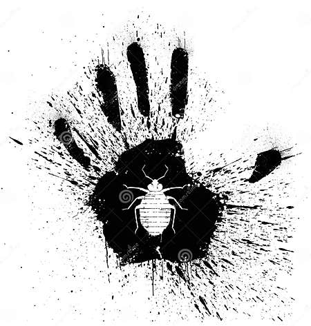 Squashed bed bug stock illustration. Illustration of kill - 18401938