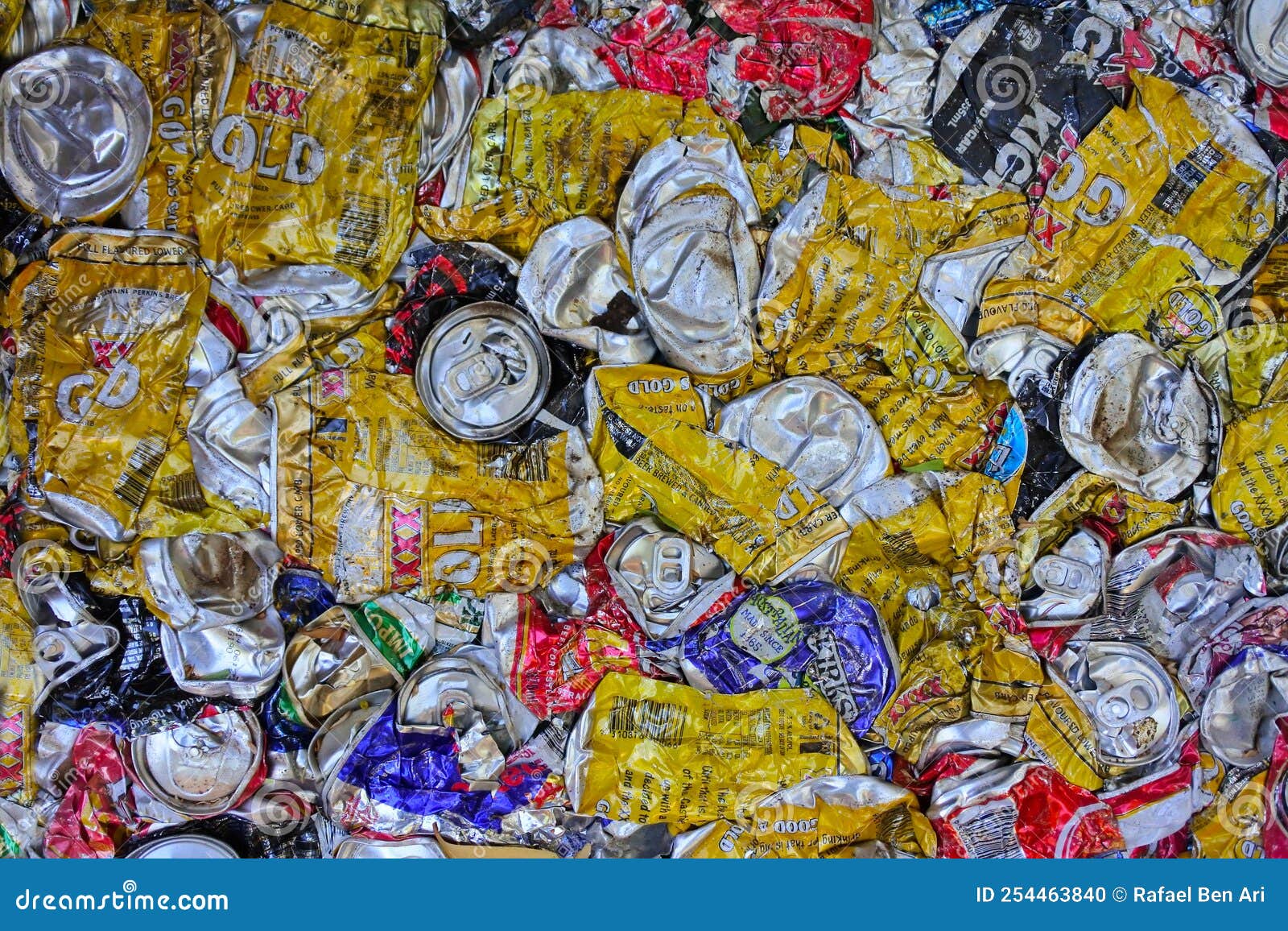 Squashed Drinking Cans in a Recycle Station Editorial Image - Image of ...