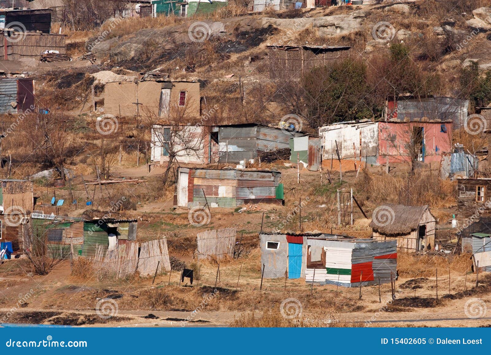 Squatter camp africa stock image. Image of settlement - 15402605